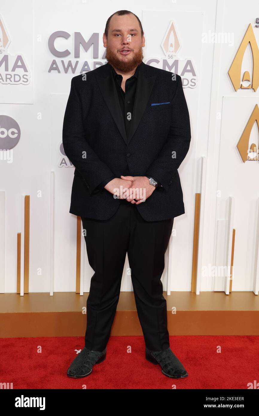 Luke Combs arriving at the 56th Annual Country Music Association Awards ...