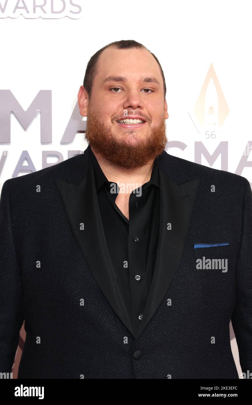 Luke Combs arriving at the 56th Annual Country Music Association Awards ...