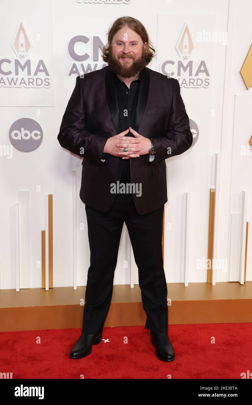 Nate Smith arriving at the 56th Annual Country Music Association Awards ...