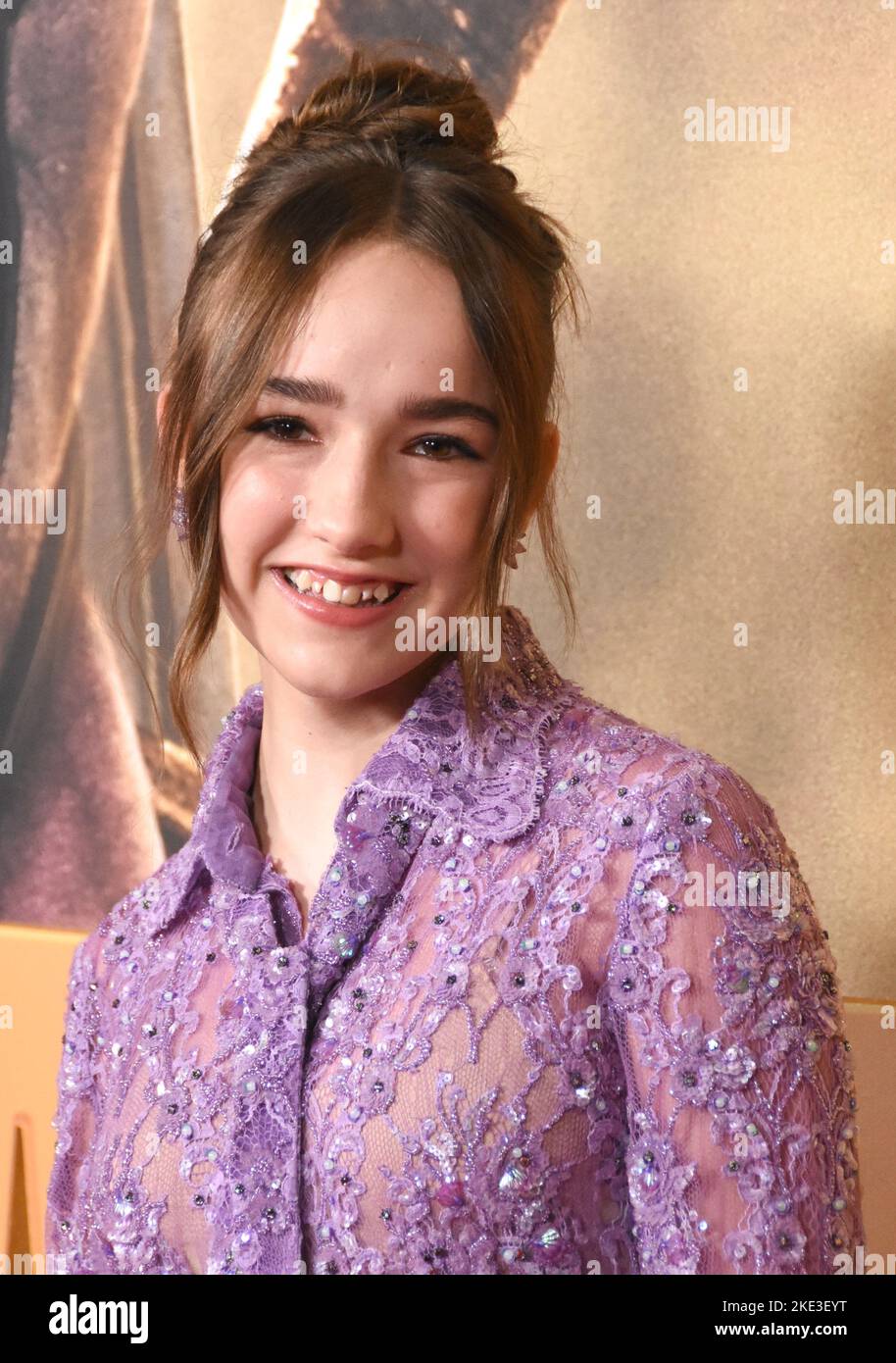 Los Angeles, California, USA 9th Novmeber 2022 Actress Marlow Barkley ...