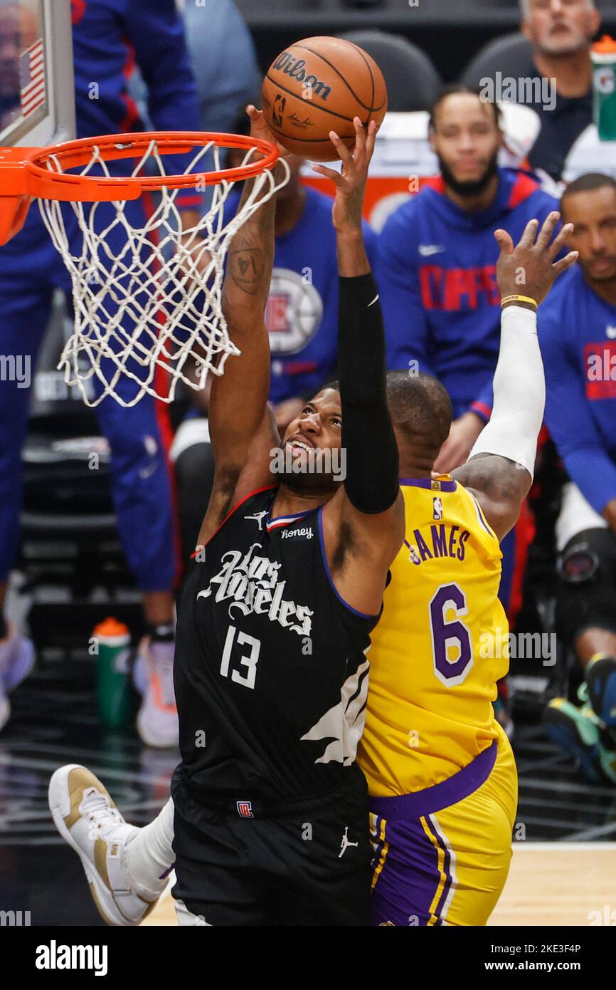 Lebron james lakers clippers hi-res stock photography and images - Alamy