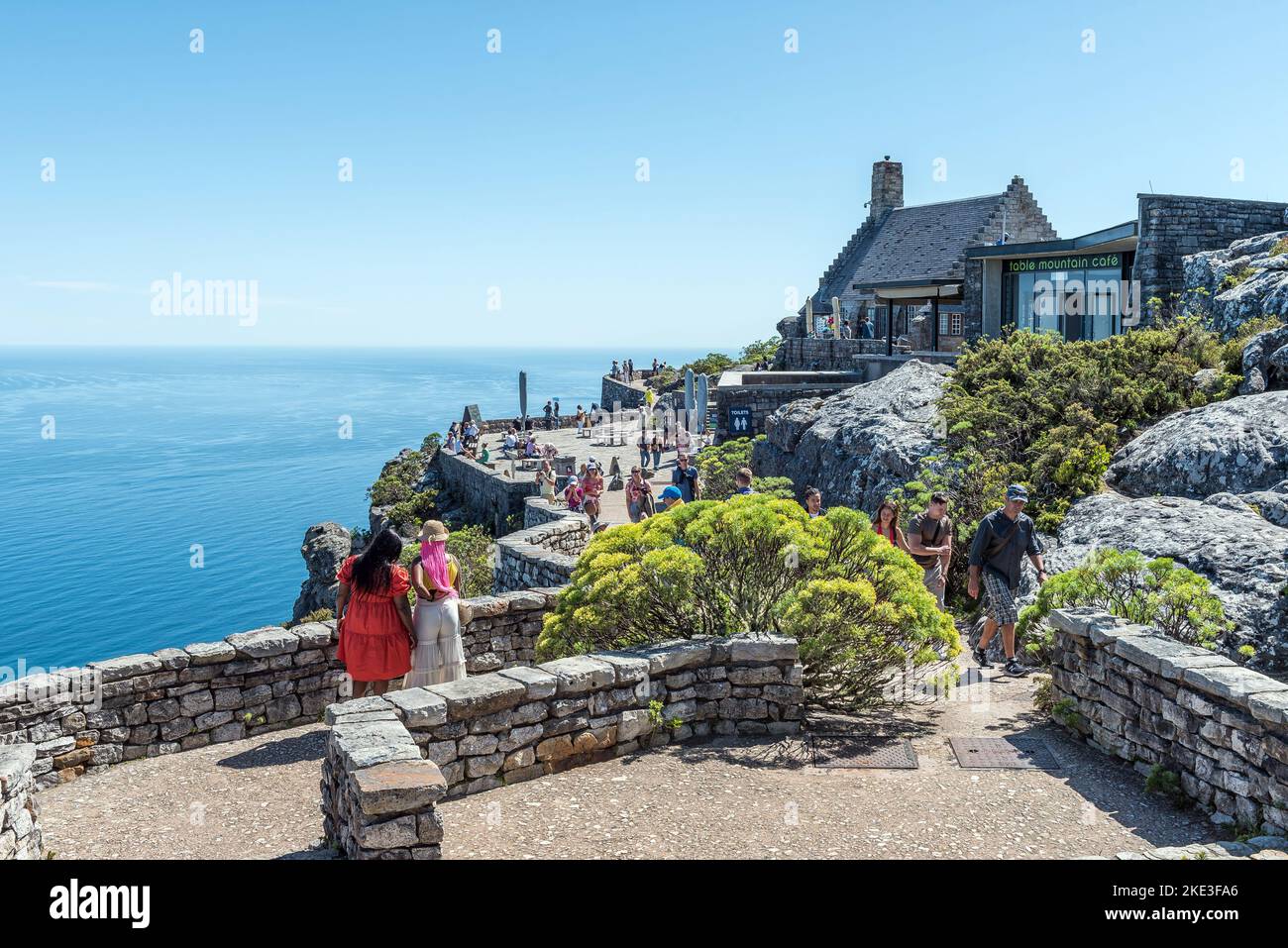 Cape Town, South Africa - Sep 14, 2022: Tourists are visible at a ...