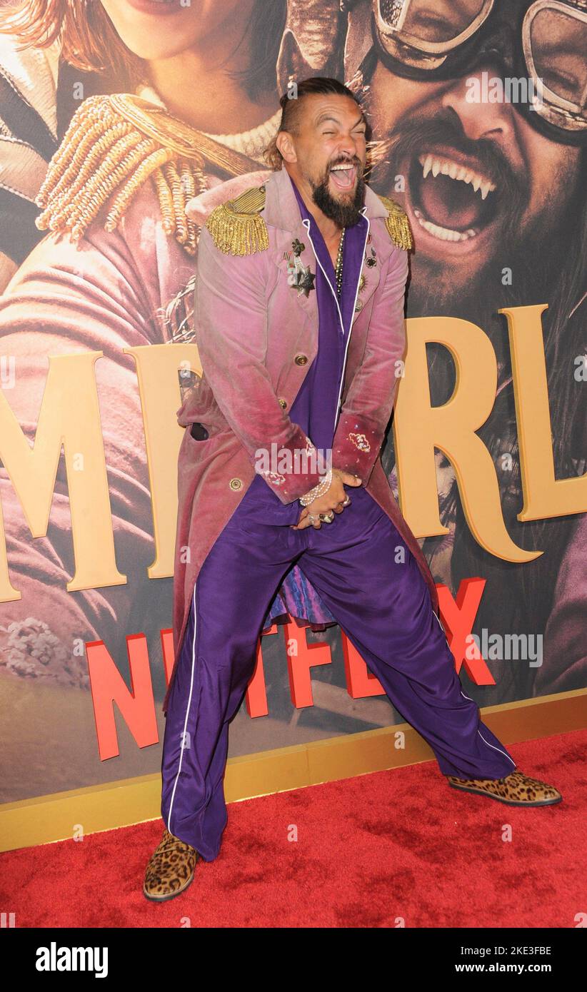 Los Angeles, CA. 9th Nov, 2022. Jason Momoa at arrivals for SLUMBERLAND ...