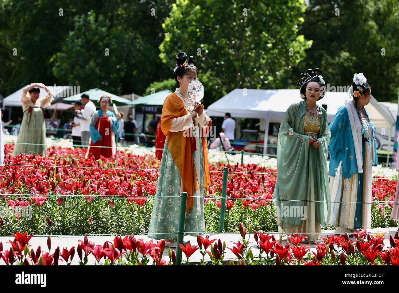 The 2nd Lily Han Culture Festival opened at Huatian Square on the bank ...