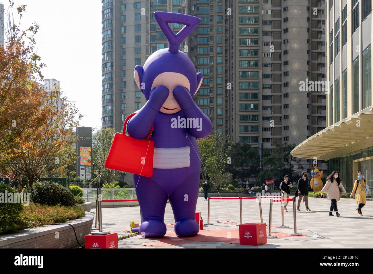 SHANGHAI, CHINA - NOVEMBER 10, 2022 - An model sculpture of the ...