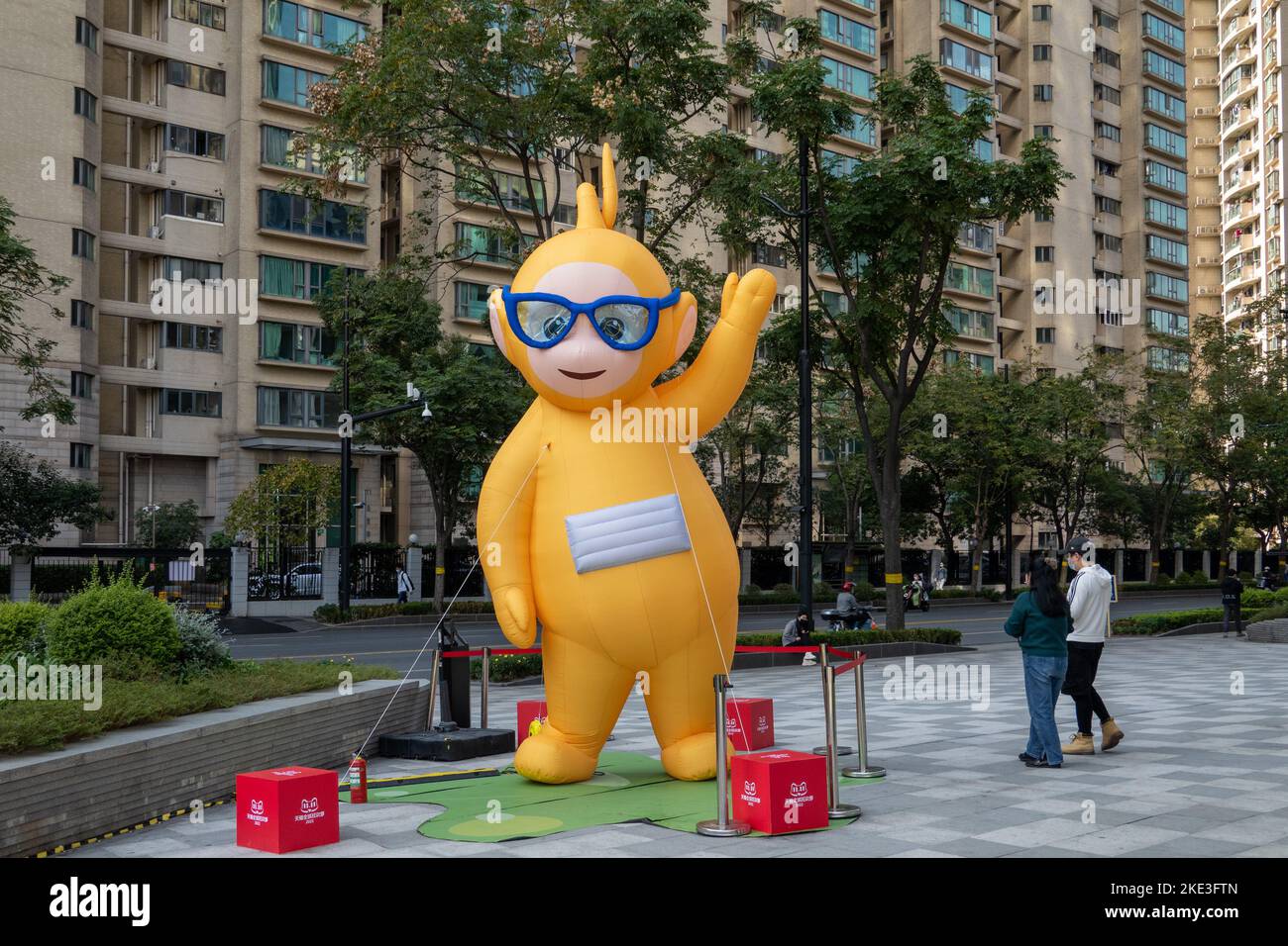 SHANGHAI, CHINA - NOVEMBER 10, 2022 - An model sculpture of the ...