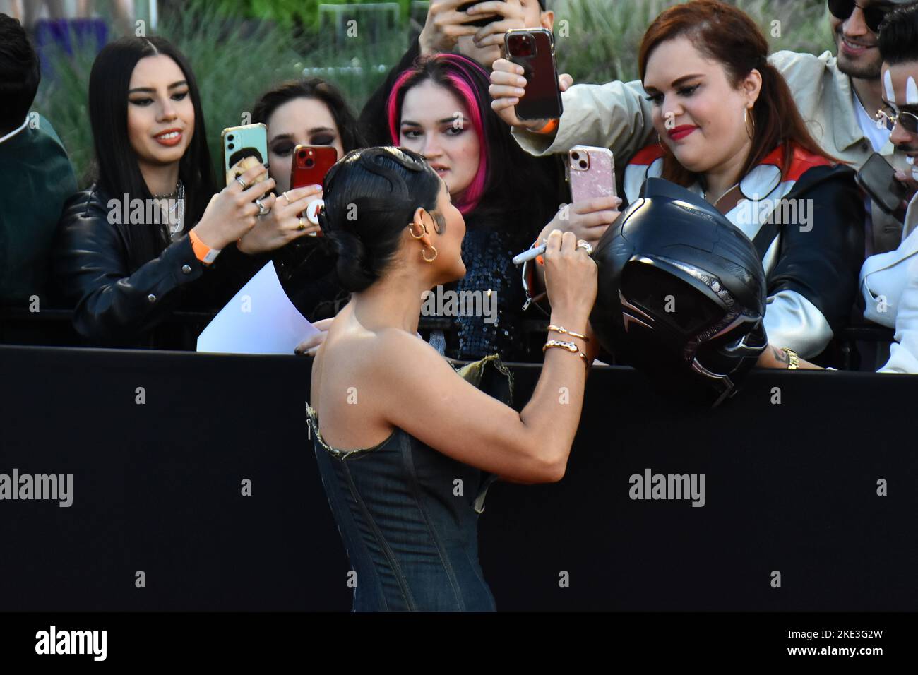 Satelite City, Mexico. 9th Nov, 2022. Actress Mabel Cadena attends red ...