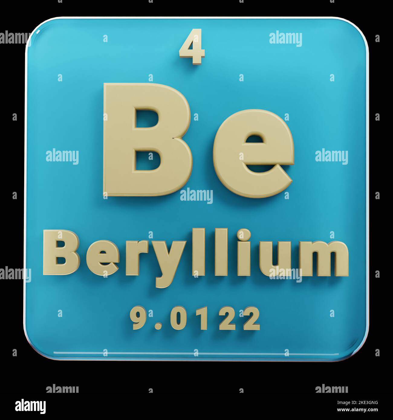 Beautiful abstract illustrations Standing black and red Beryllium 4 Be ...