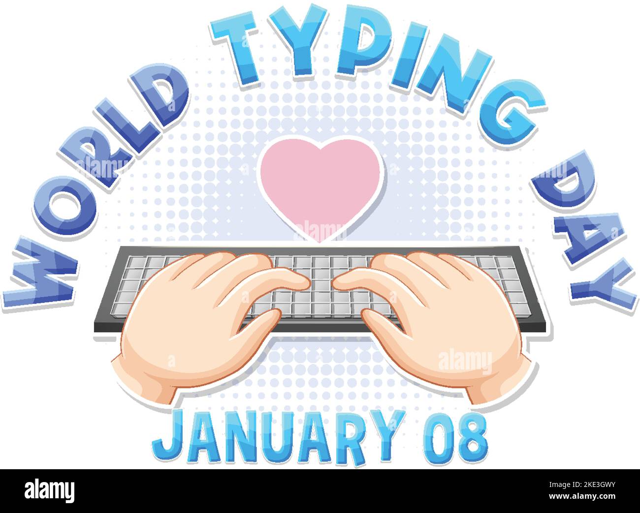 World typing day January icon illustration Stock Vector Image & Art - Alamy