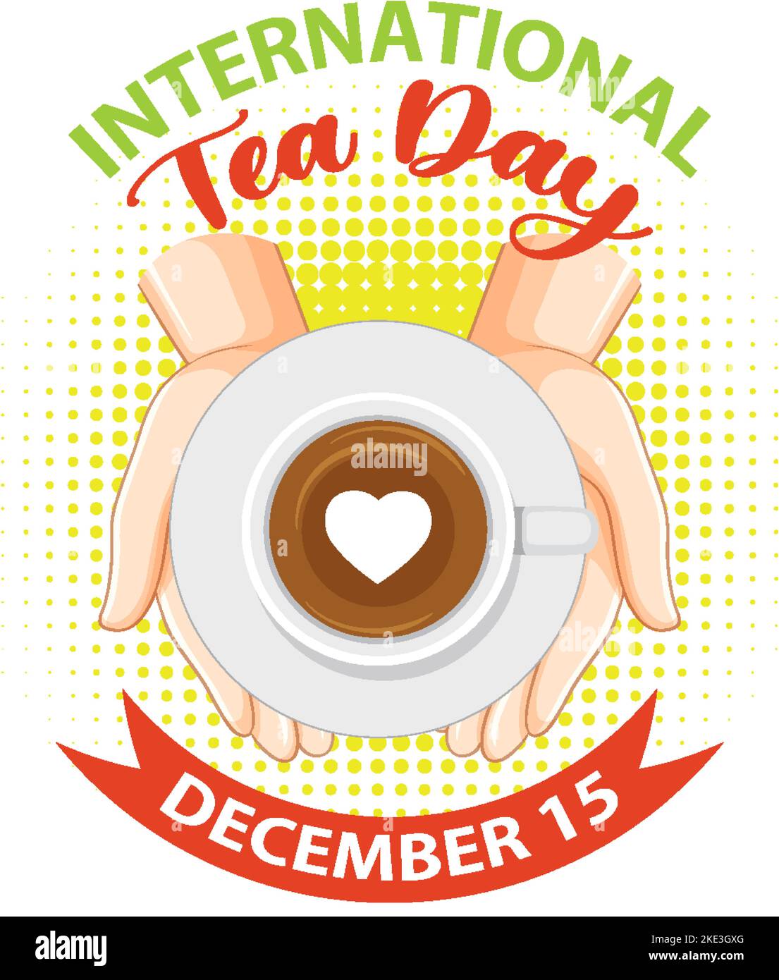 International tea day text banner illustration Stock Vector Image & Art ...