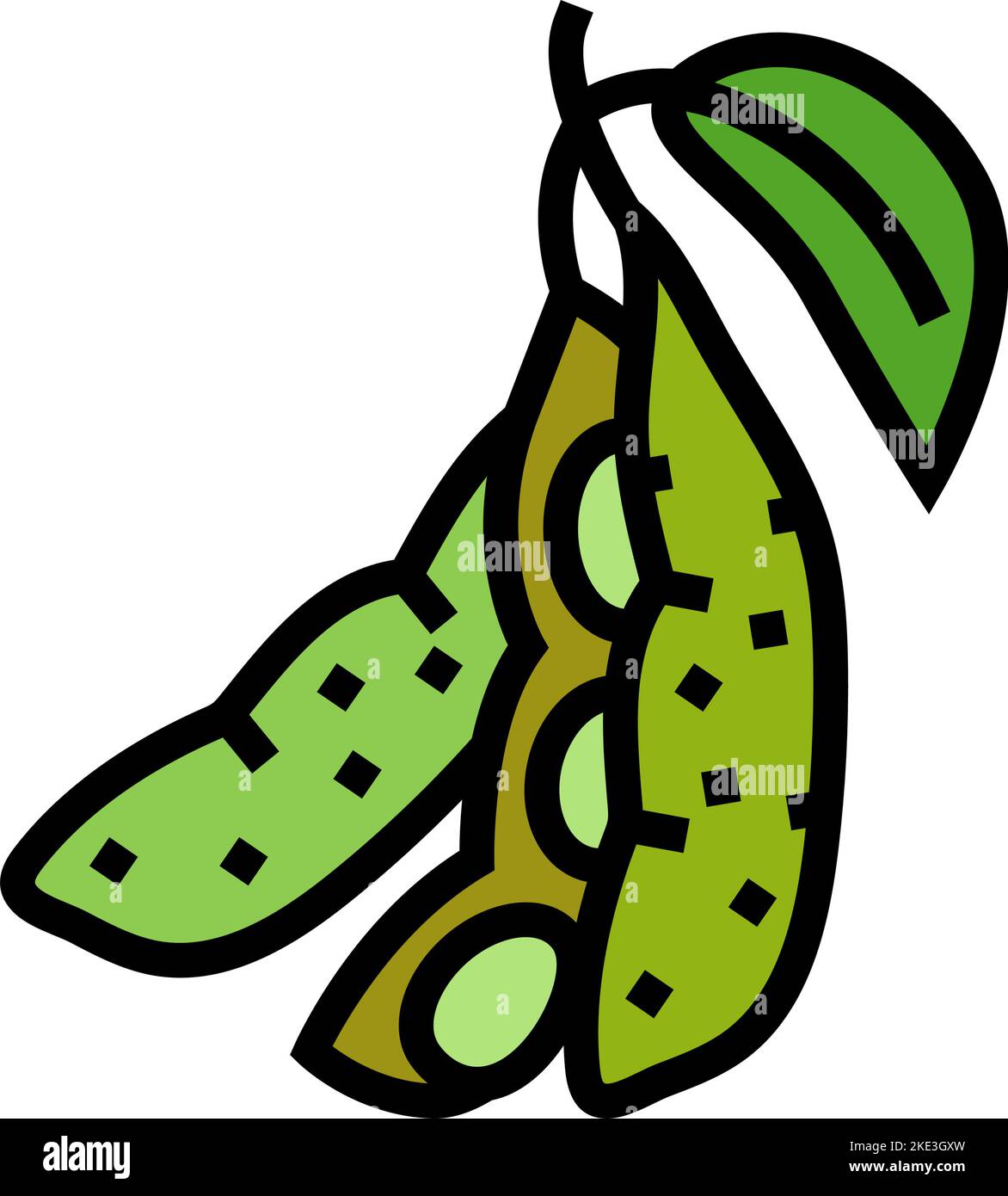 soy plant leaf color icon vector illustration Stock Vector Image & Art ...