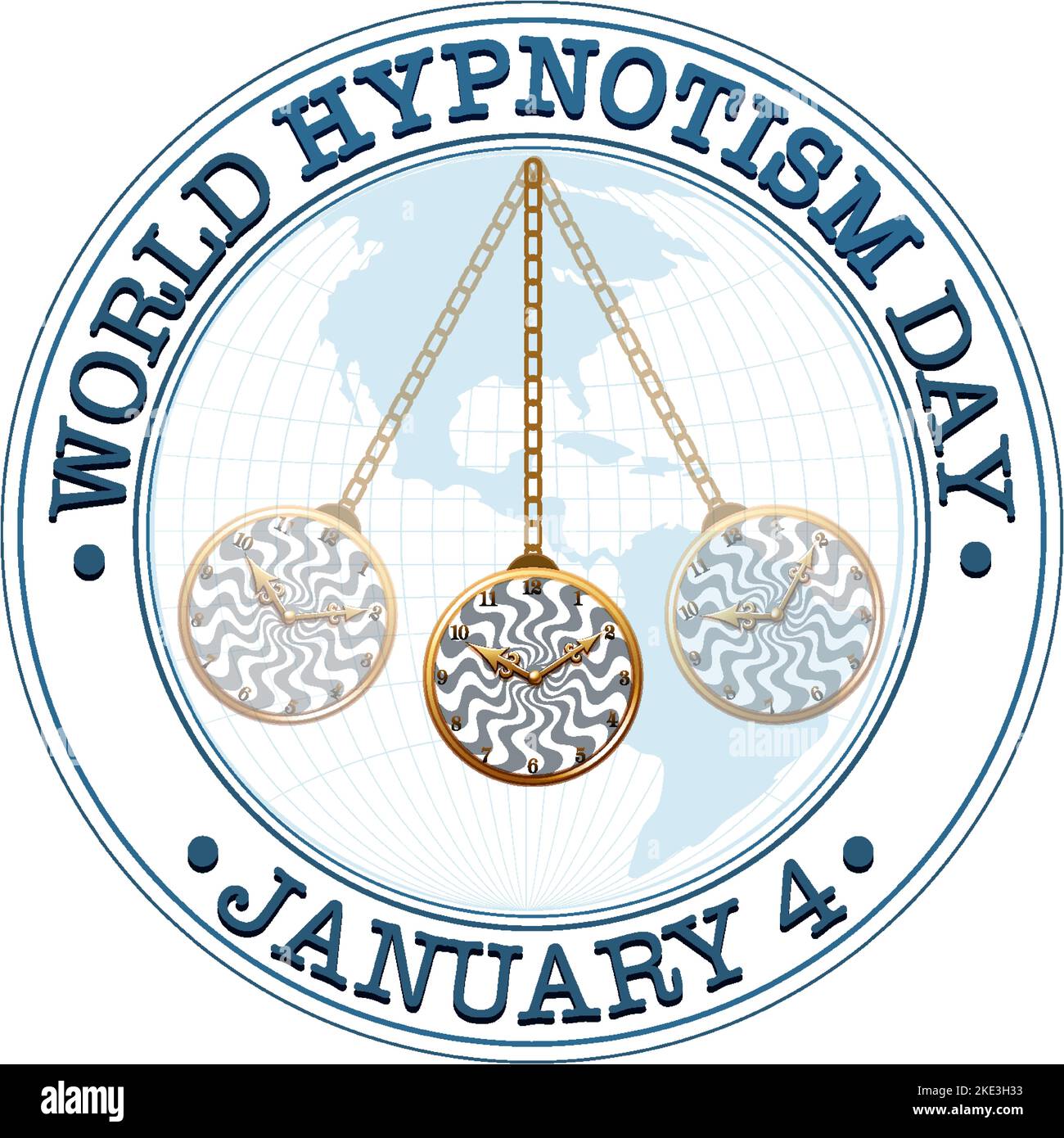 World hypnotism day January icon illustration Stock Vector Image & Art ...