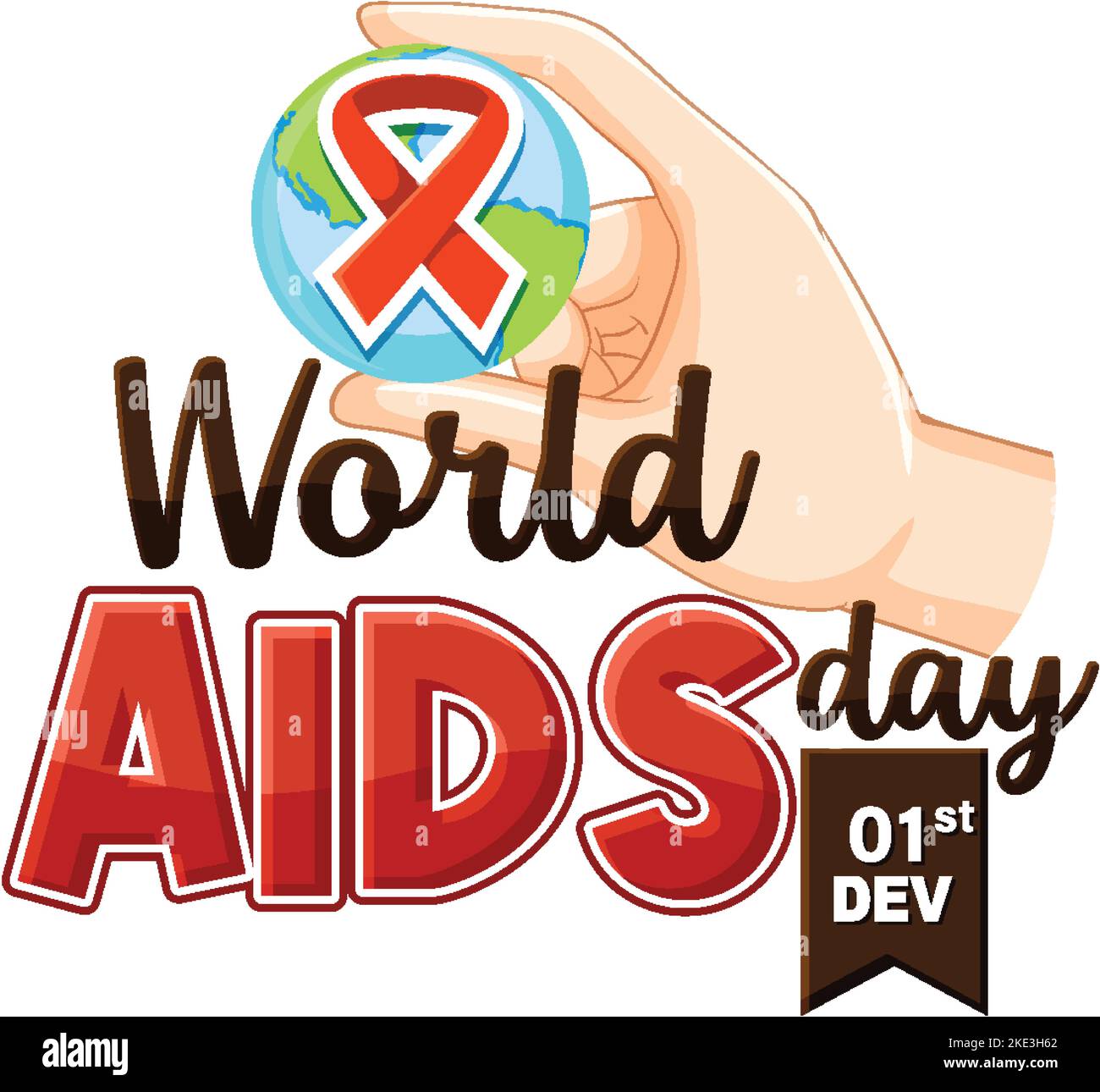 World AIDS Day Poster Design illustration Stock Vector Image & Art - Alamy