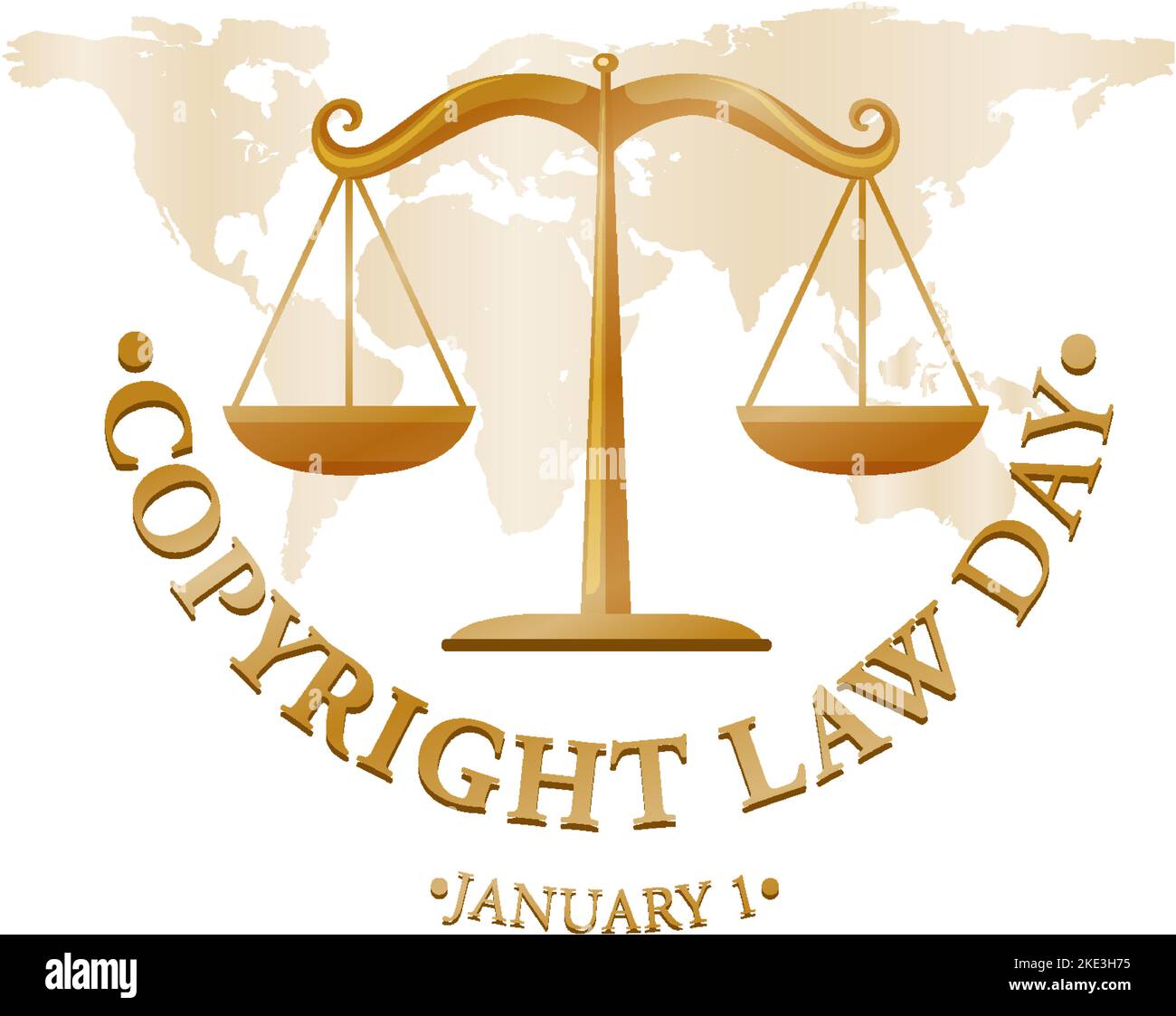 Copyright Law Day Banner Design illustration Stock Vector Image & Art ...