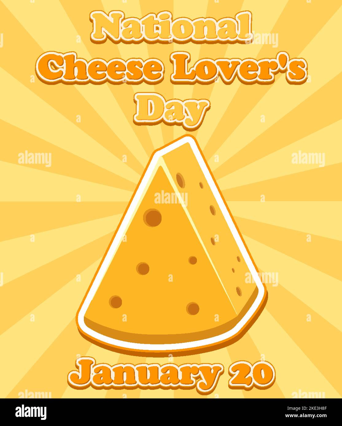 National cheese lovers day icon illustration Stock Vector Image & Art ...