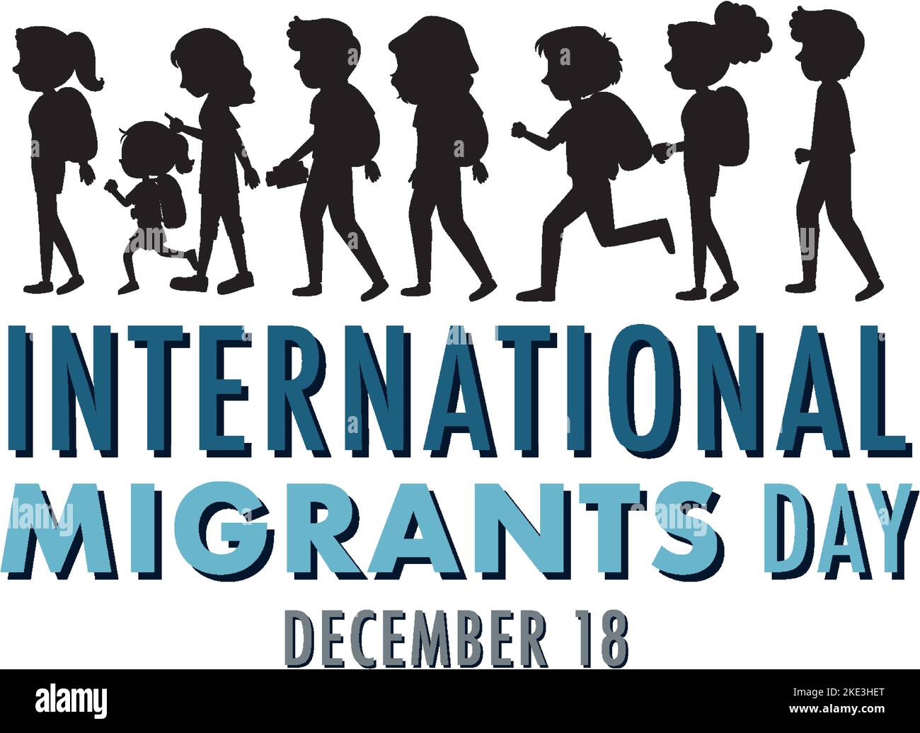 International Migrants Day Banner Design illustration Stock Vector Image & Art - Alamy