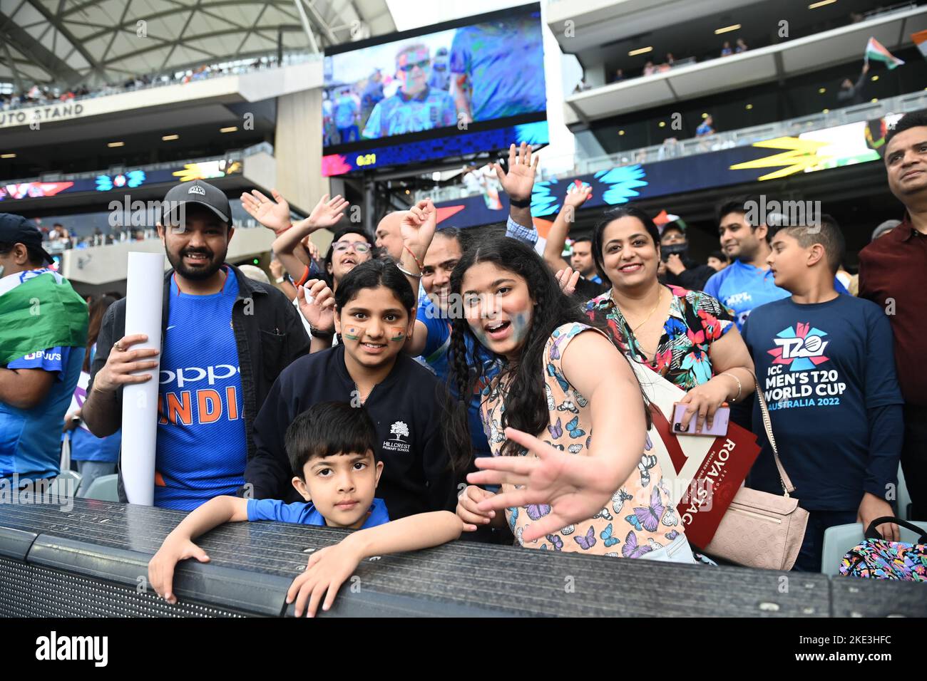 India Fans look on prior to the ICC Men's T20 World Cup Semi Final ...