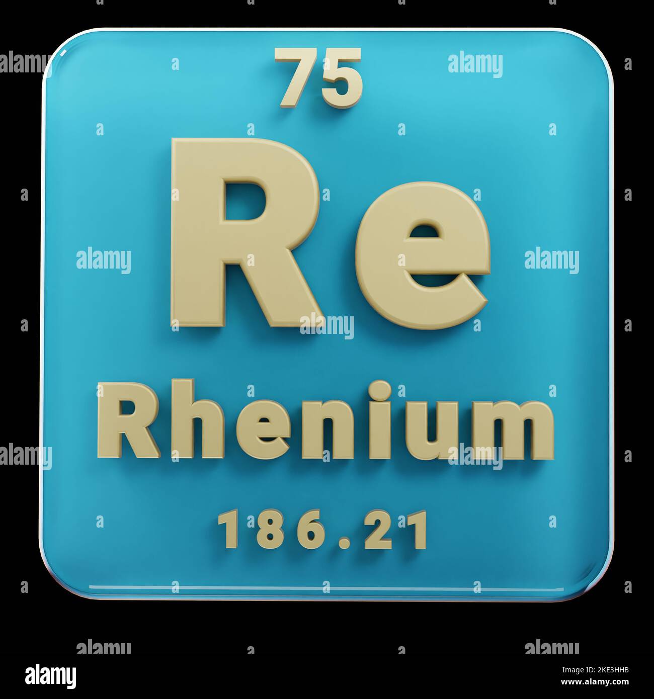 Beautiful abstract illustrations Standing black and red Rhenium element ...