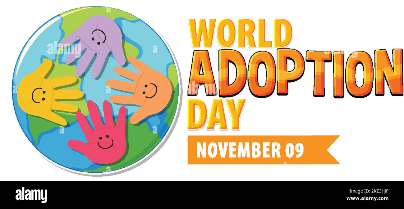 World Adoption Day Poster Design illustration Stock Vector Image & Art ...