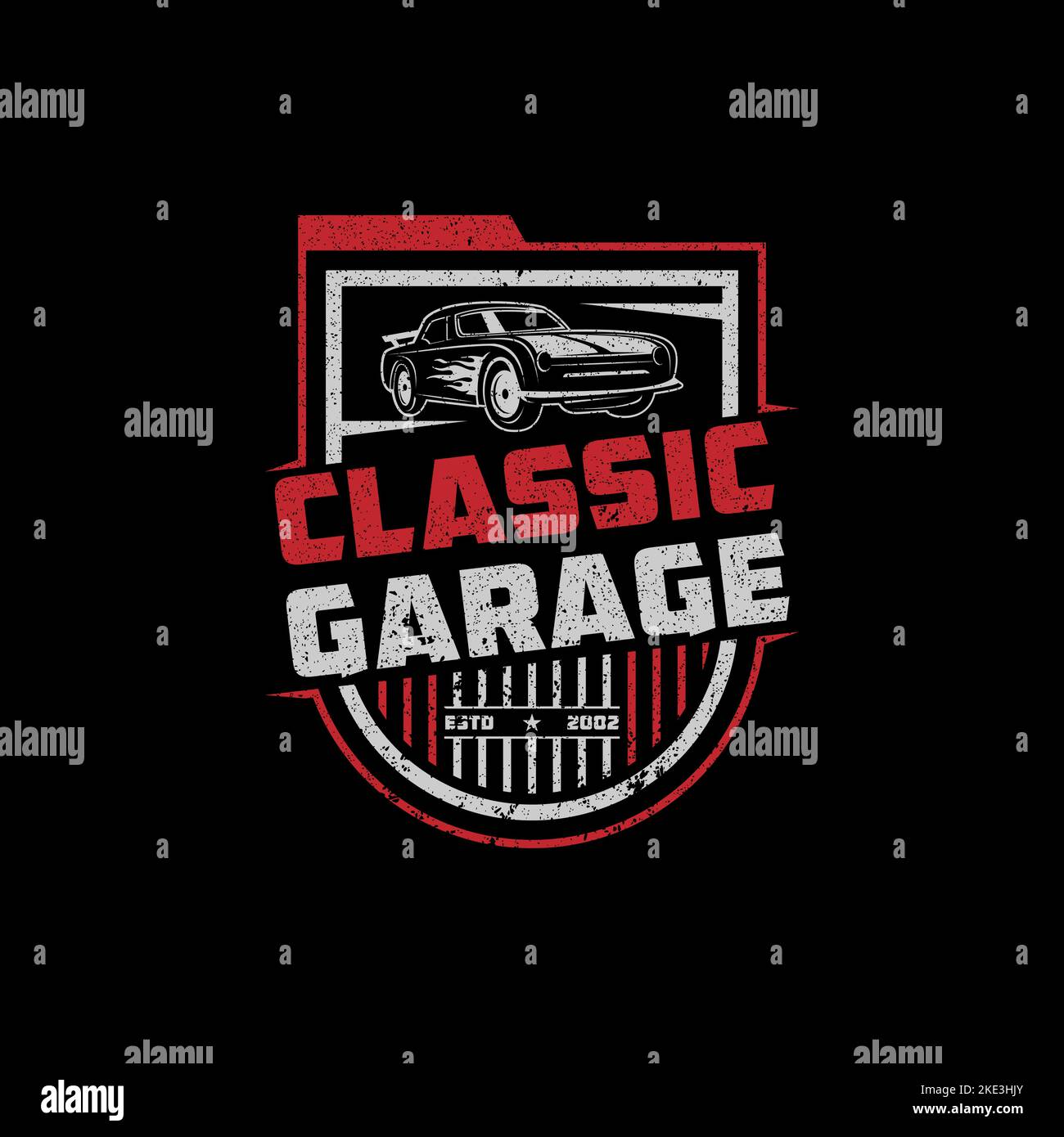 Automotive Classic car Garage Logo vector, repair and modification car ...