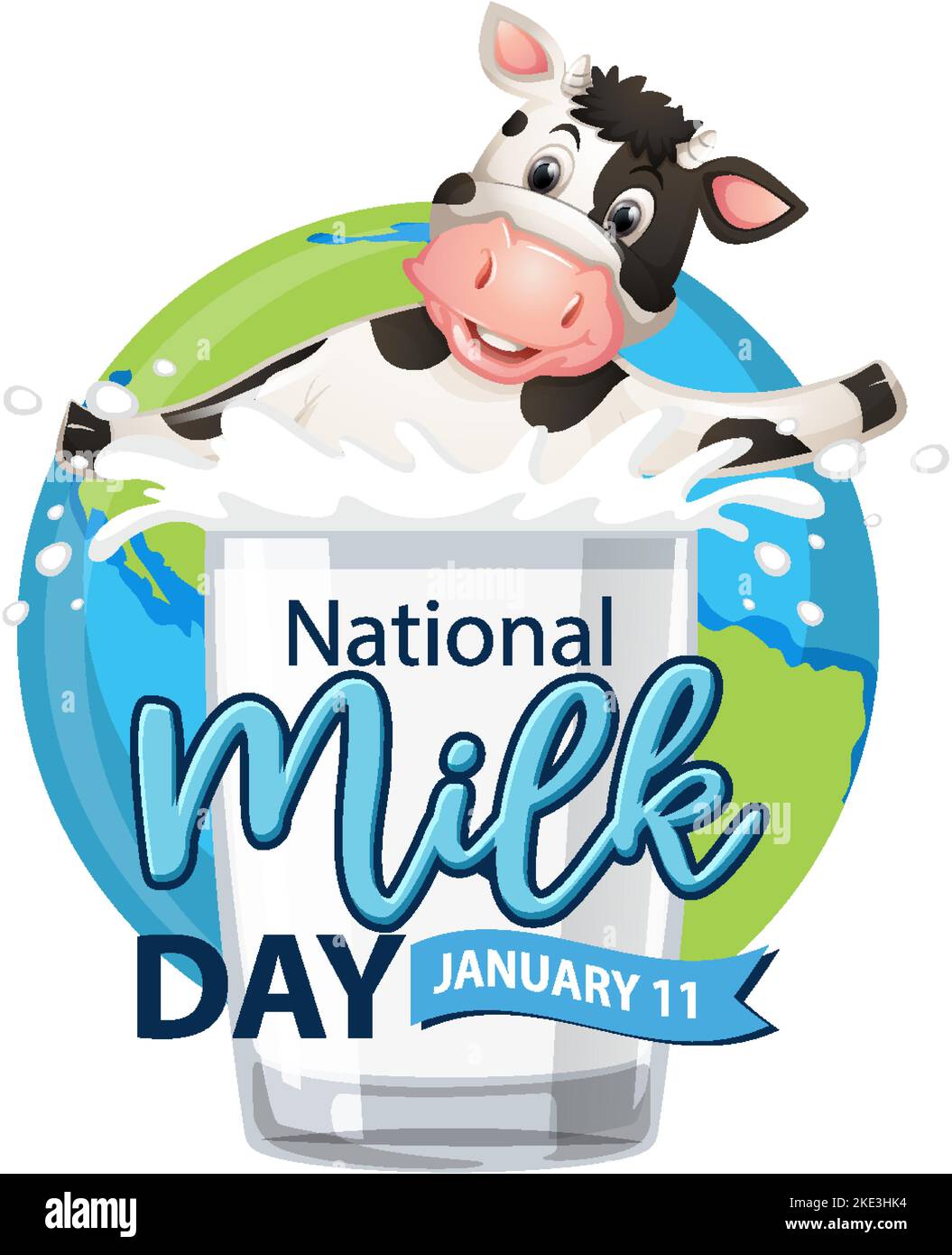 National milk day January icon illustration Stock Vector Image & Art ...