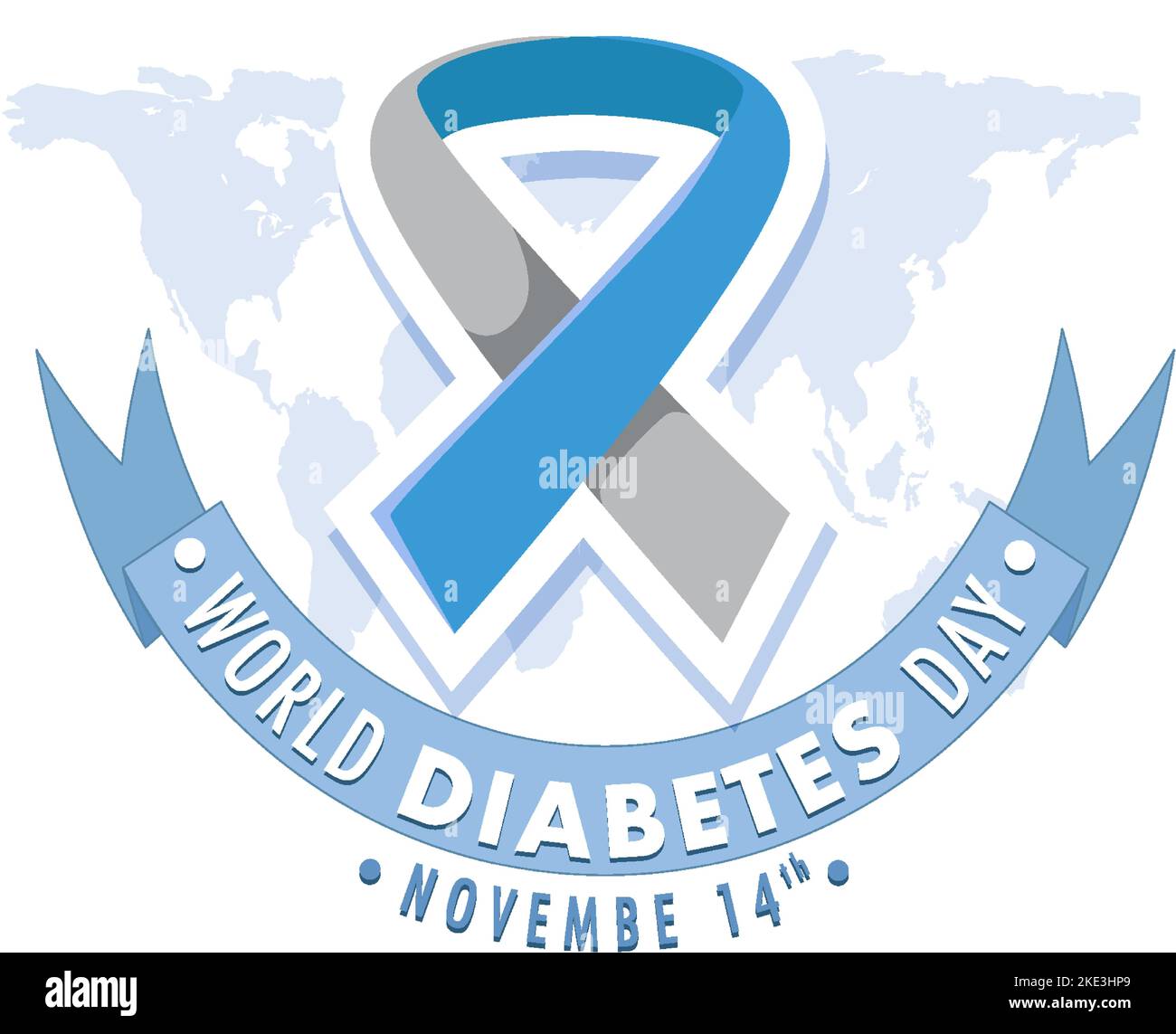 World Diabetes Day Logo Design illustration Stock Vector Image & Art ...