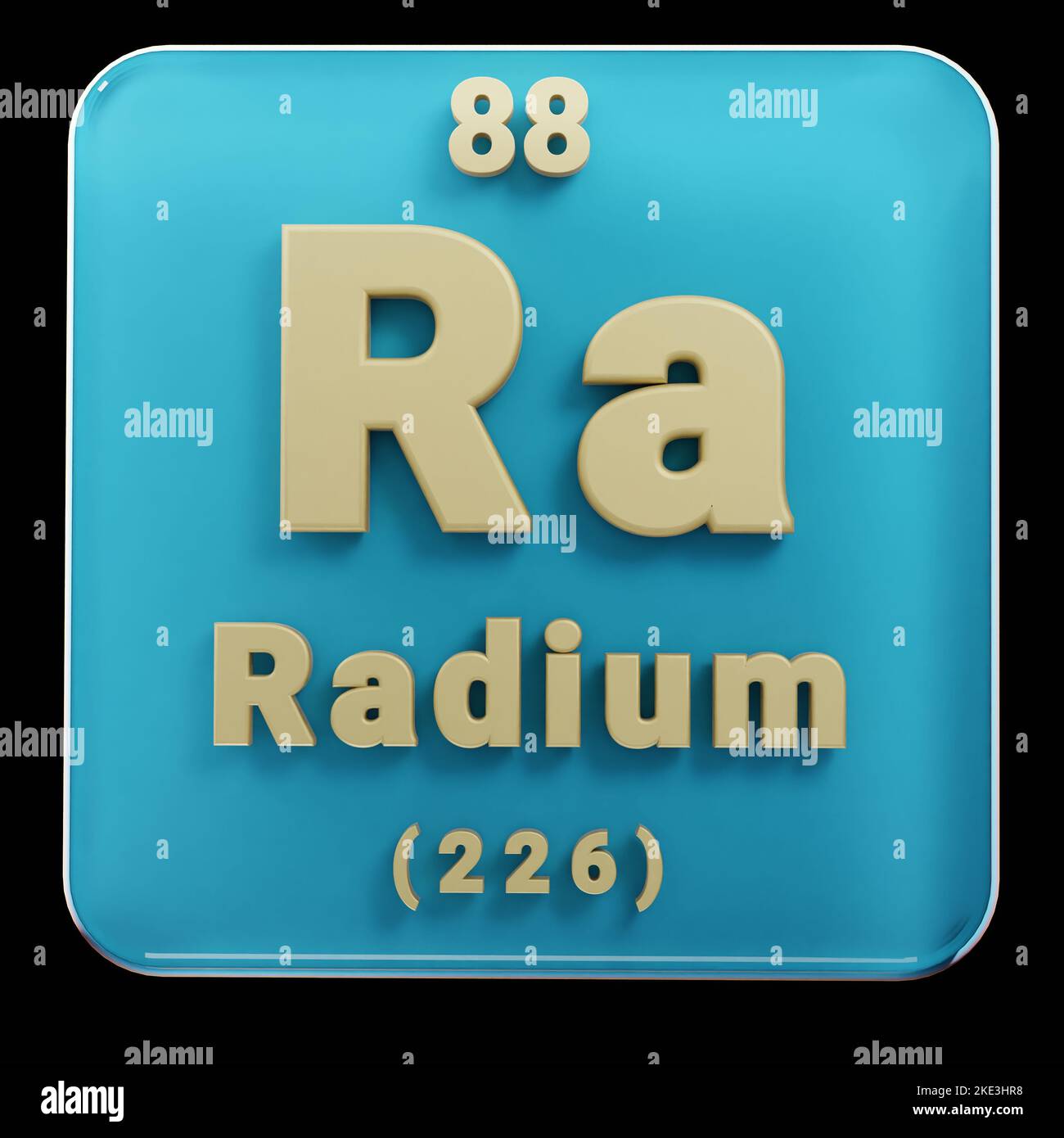 Beautiful abstract illustrations Standing black and red Radium element ...