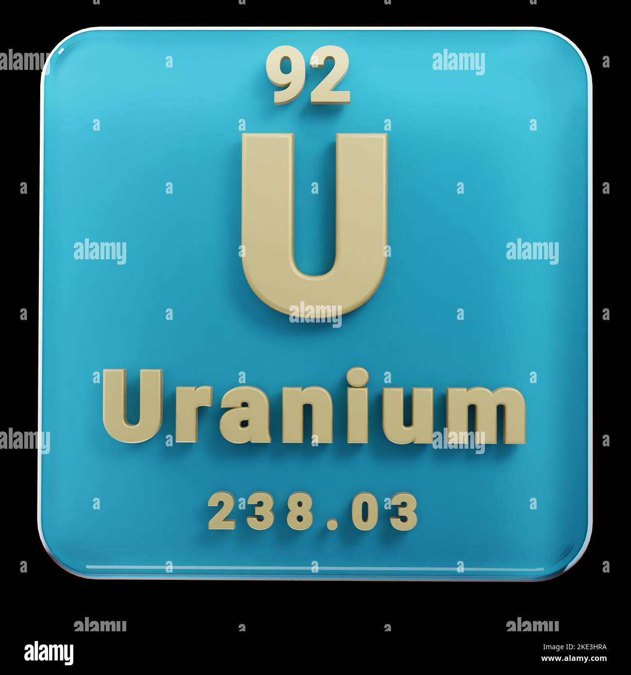 Beautiful abstract illustrations Standing black and red Uranium element ...