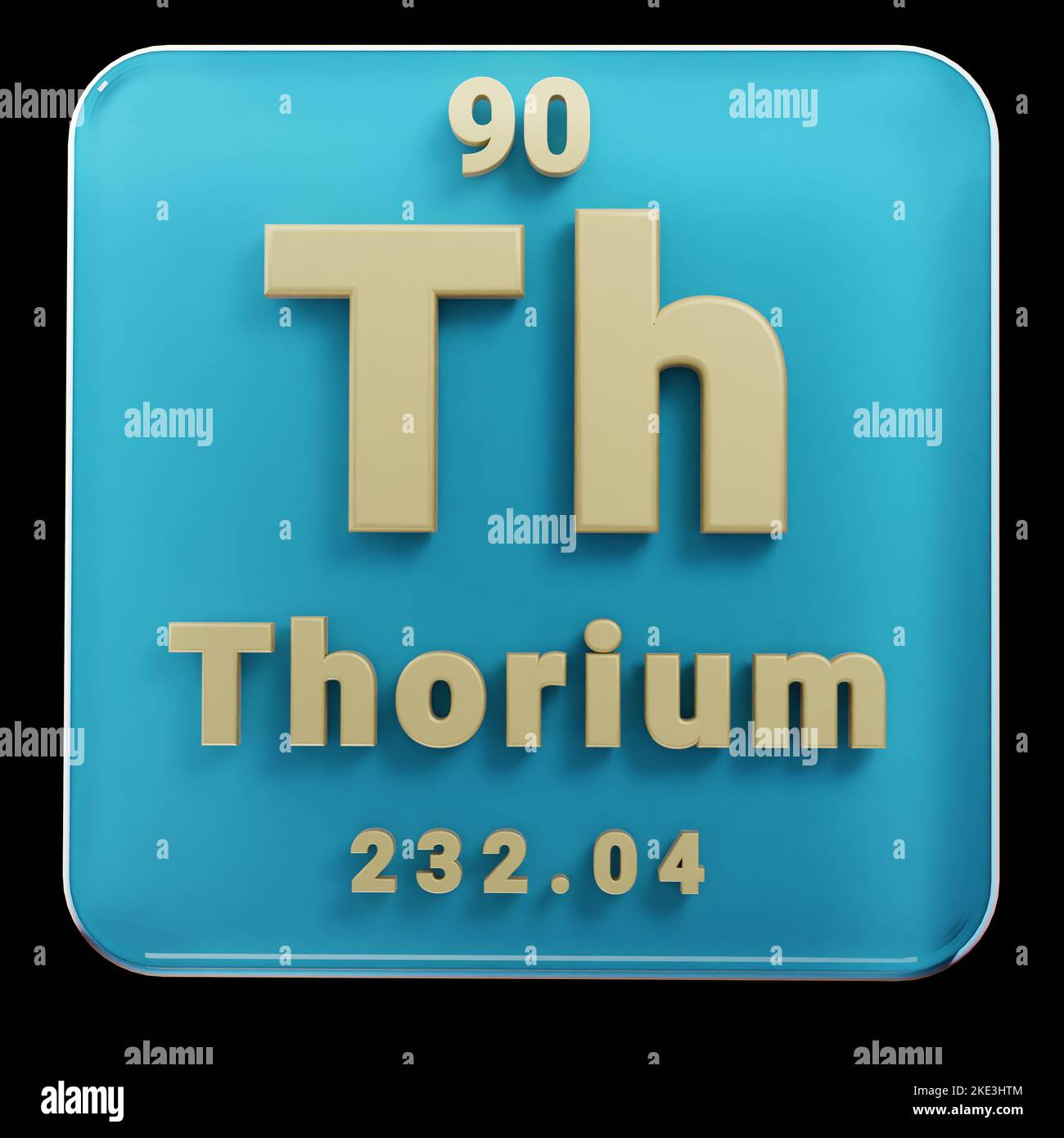 Beautiful abstract illustrations Standing black and red Thorium element of the periodic table ...