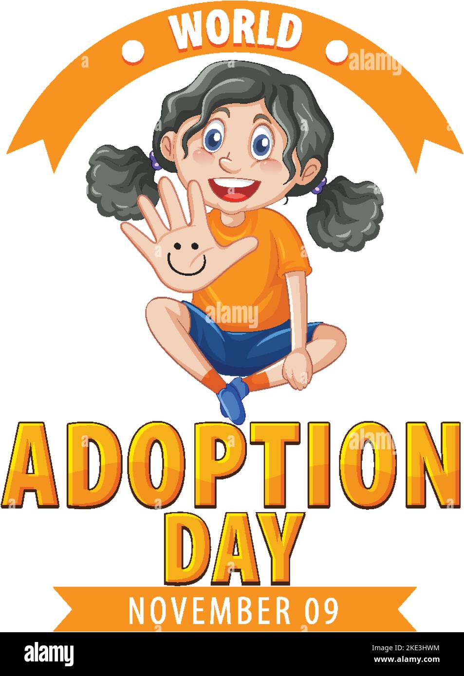 World Adoption Day Poster Design illustration Stock Vector Image & Art ...