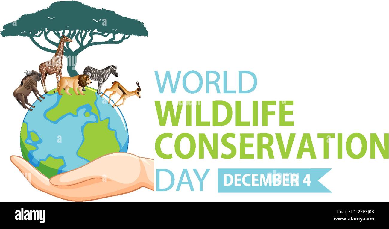 World Wildlife Conservation Day Banner Design illustration Stock Vector ...