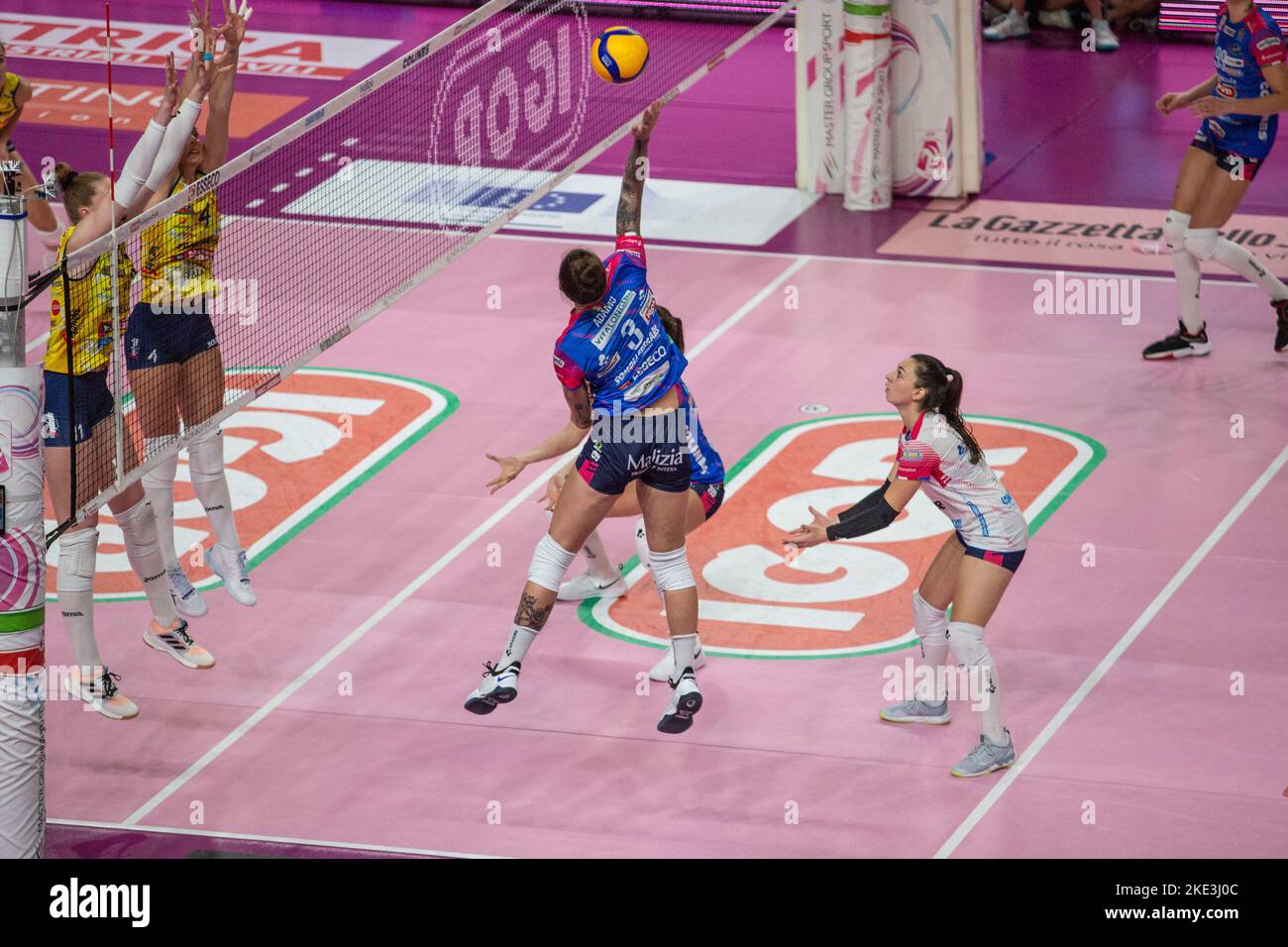 Pala Igor Gorgonzola, Novara, Italy, November 09, 2022, Spike of ...