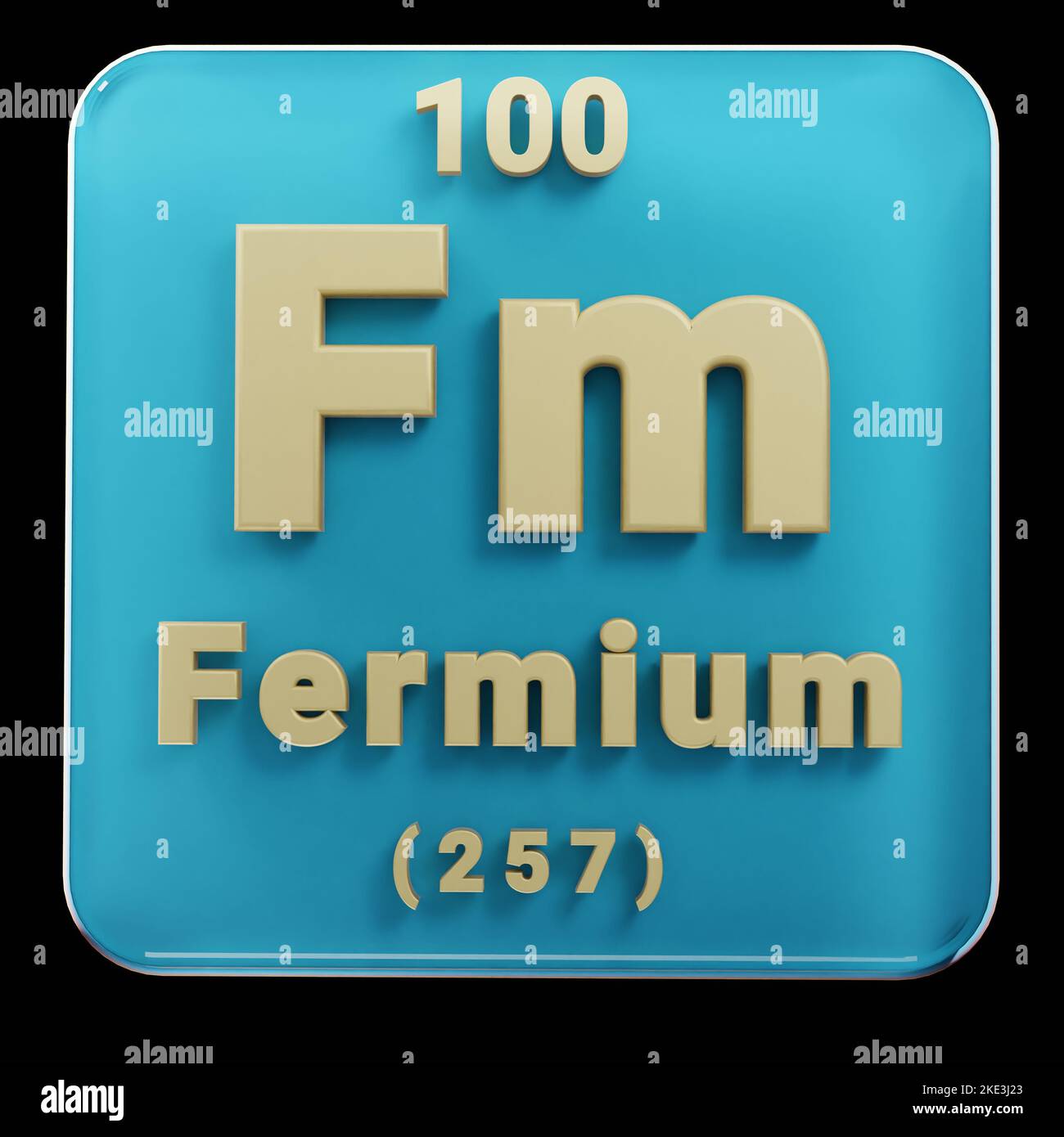 Beautiful abstract illustrations Standing black and red Fermium element ...