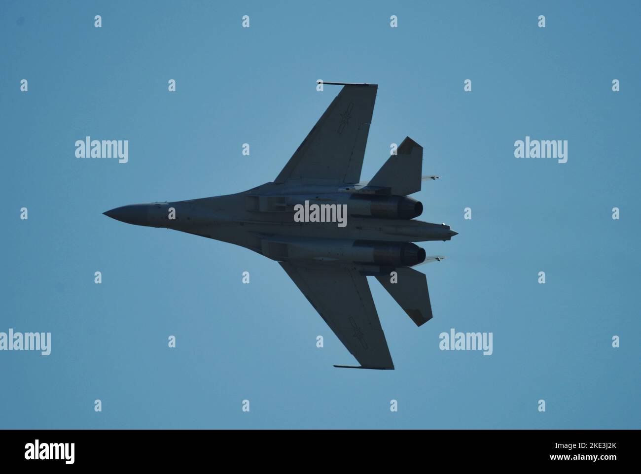ZHUHAI, CHINA - NOVEMBER 10, 2022 - A J-16 multirole fighter performs a ...