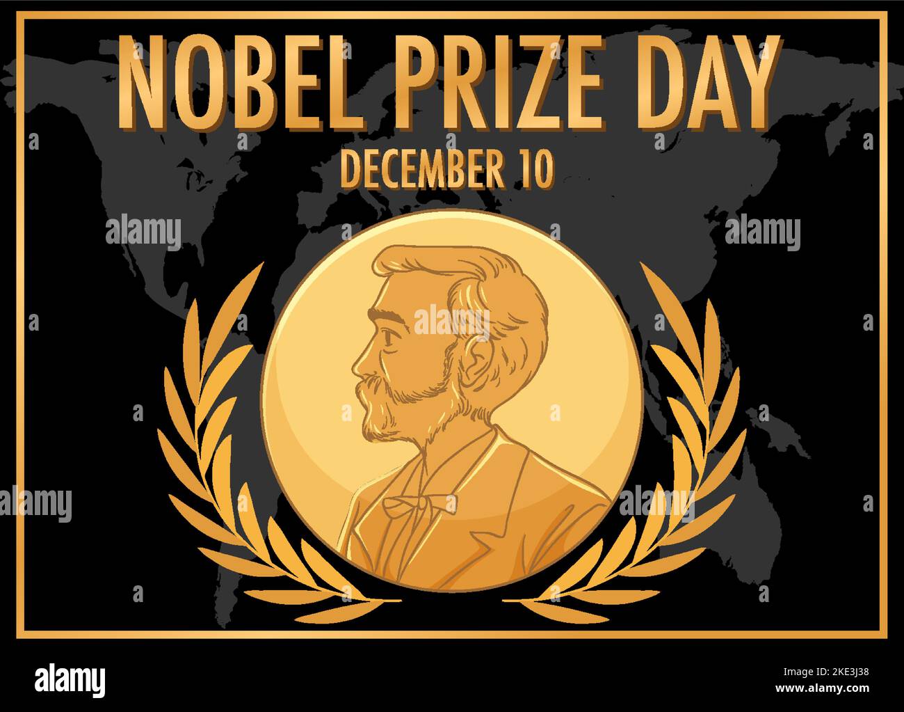 Nobel prize day poster design illustration Stock Vector Image & Art - Alamy