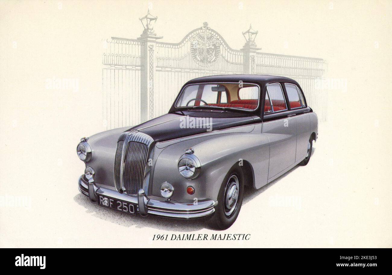 Jaguar Daimler Majestic car, UK 1961 Stock Photo - Alamy