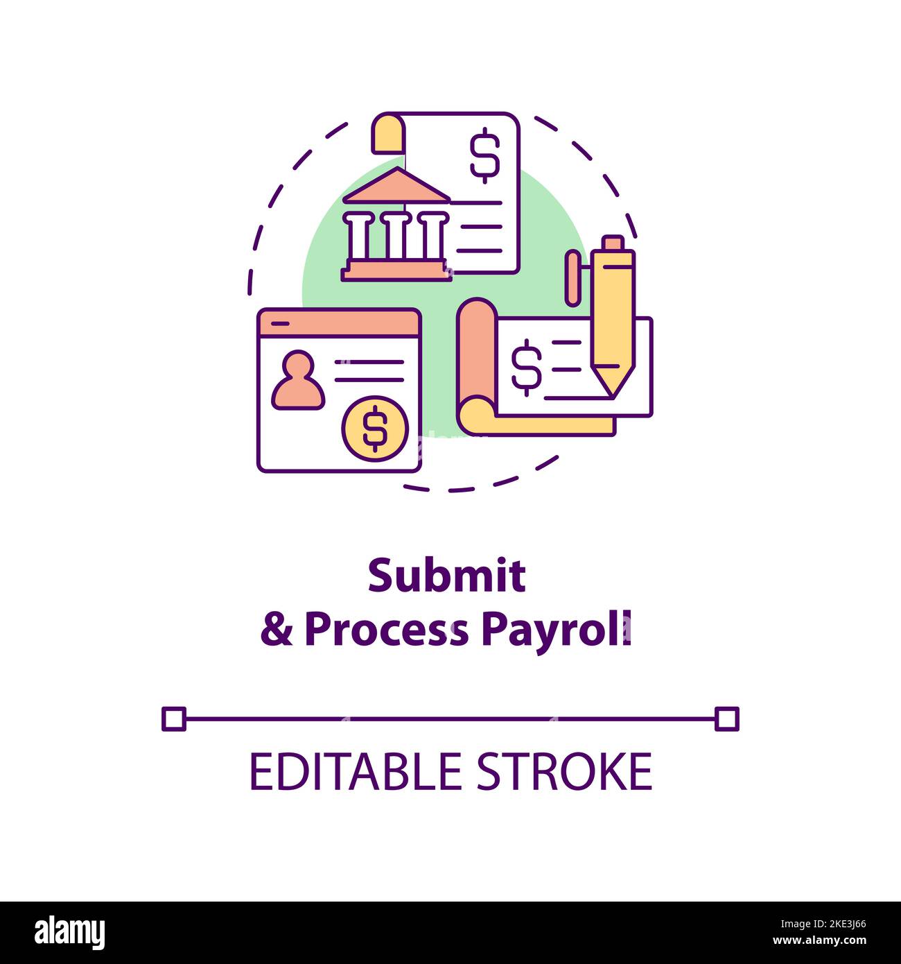 Process payroll Stock Vector Images - Alamy