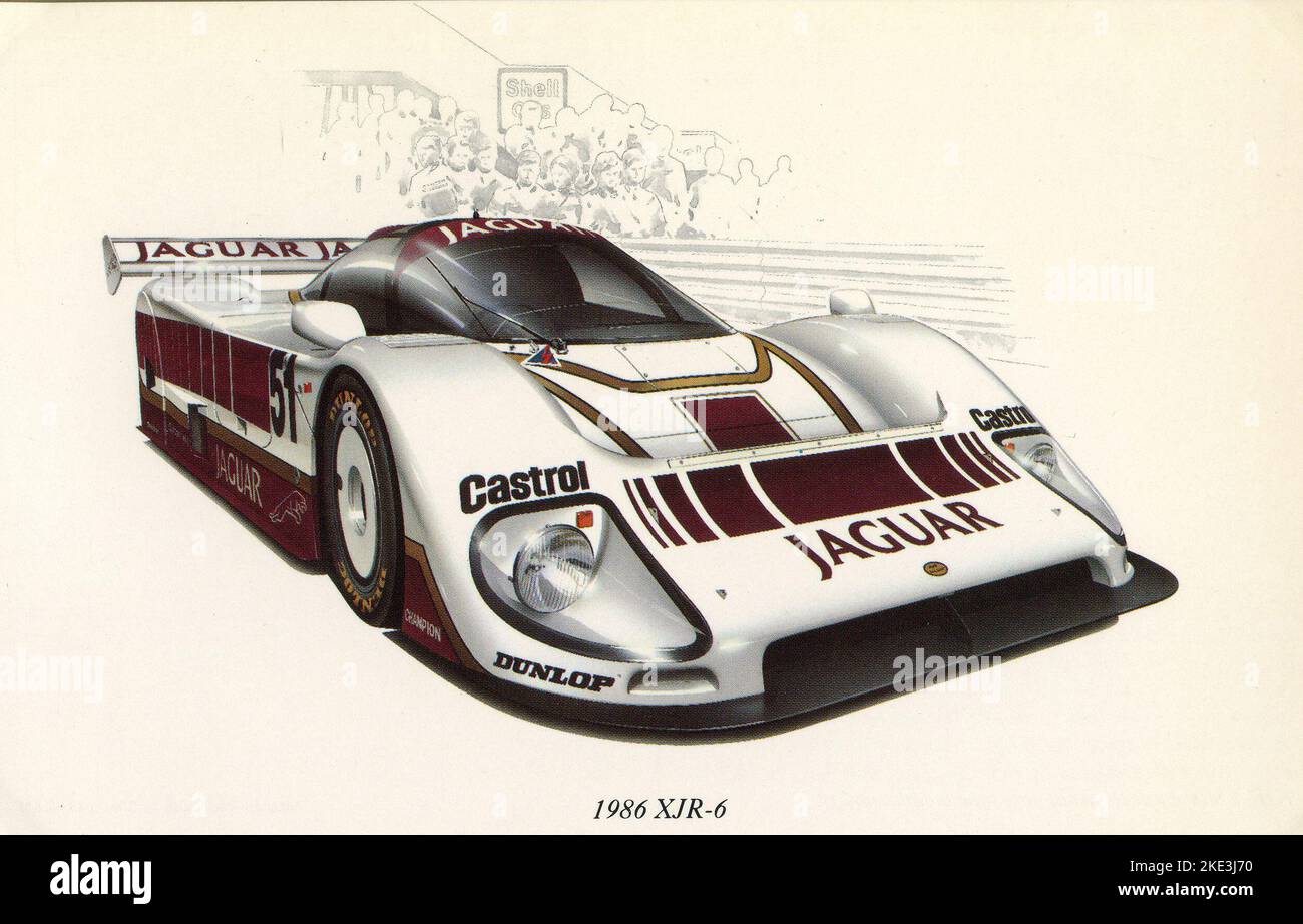 Jaguar XJR-6 car, UK 1986 Stock Photo - Alamy
