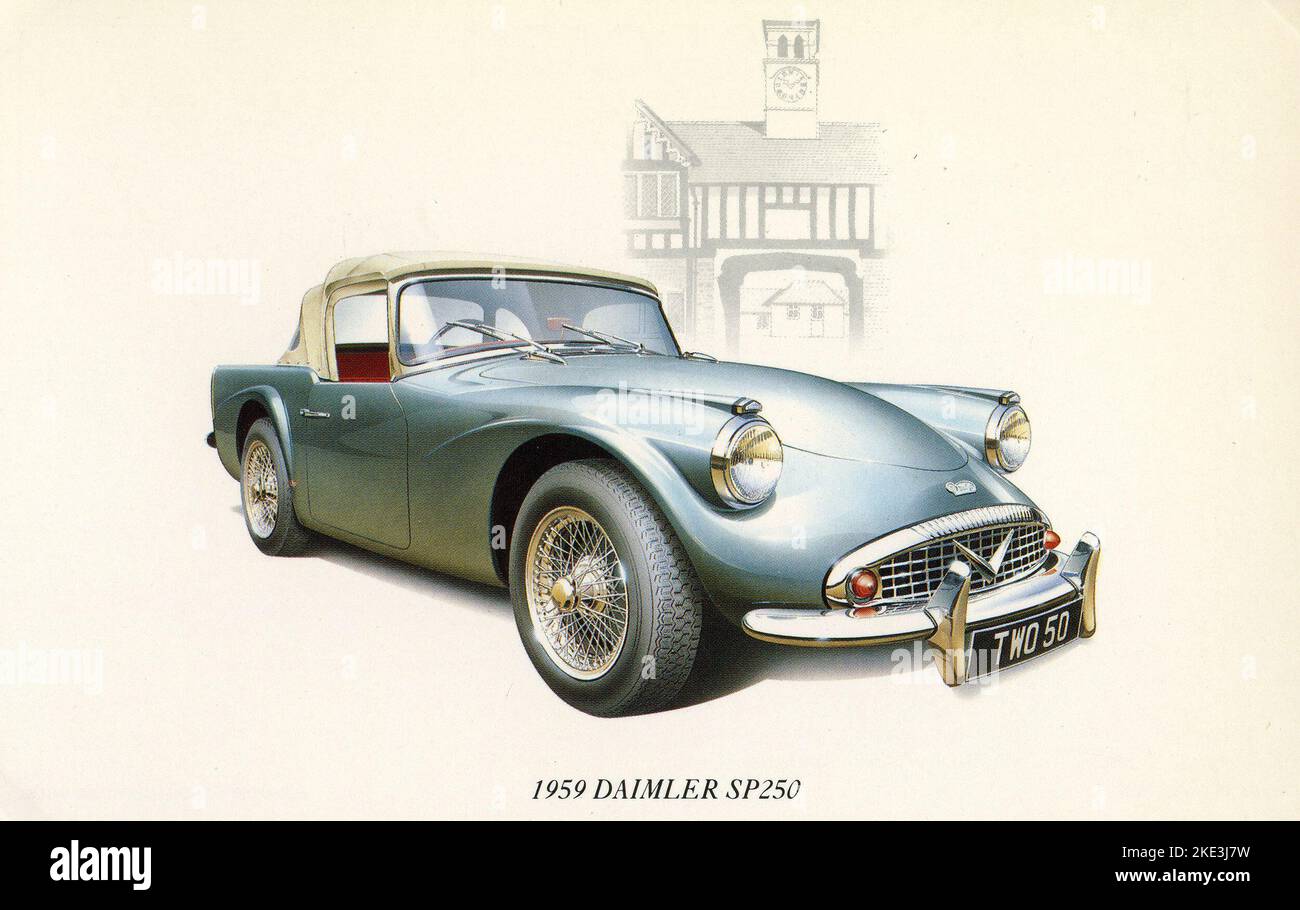 Jaguar Daimler SP 250 car, UK 1959 Stock Photo - Alamy