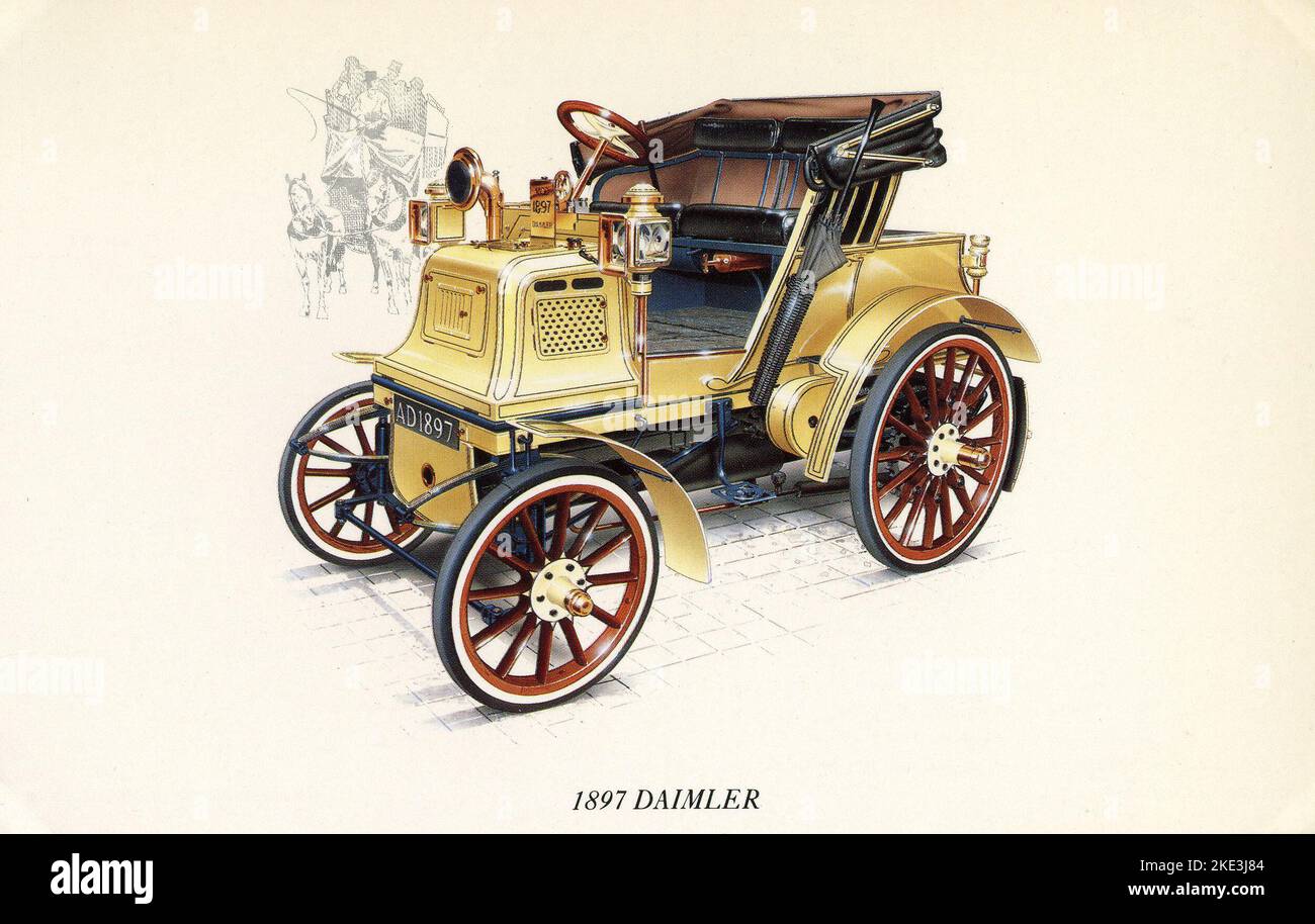 Jaguar Daimler car 1897, UK Stock Photo - Alamy