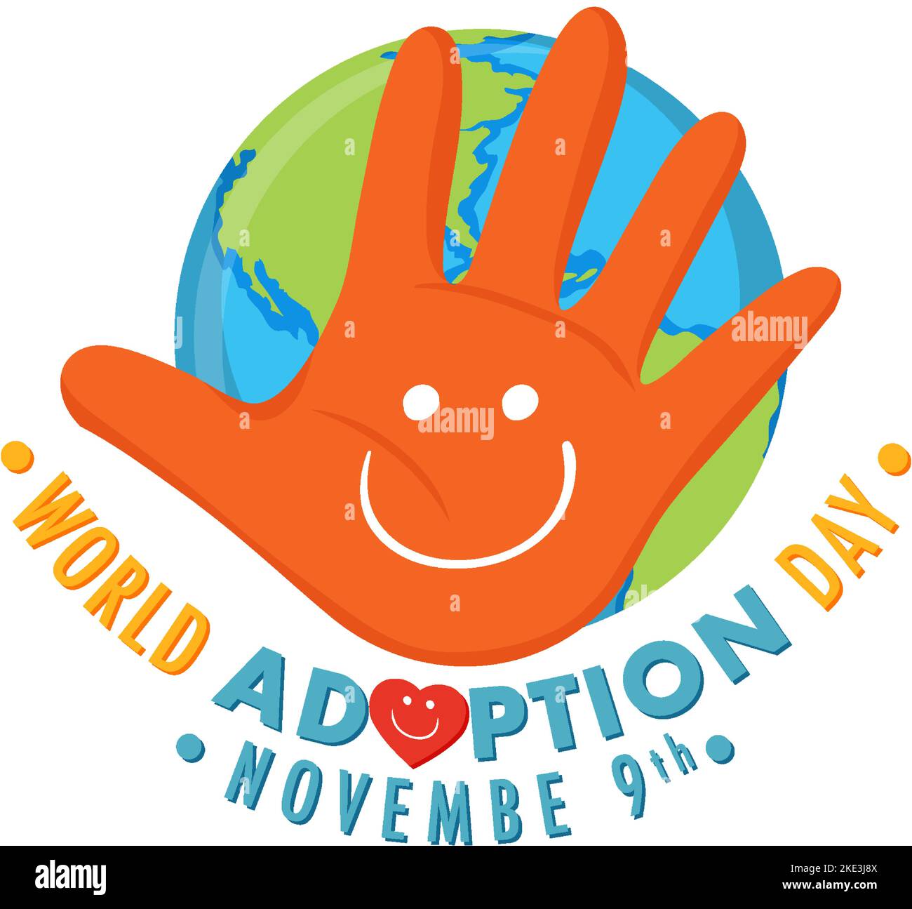 World Adoption Day Logo Design illustration Stock Vector Image & Art ...