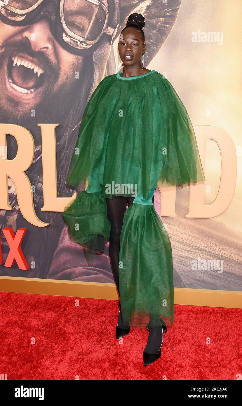Athing Mu arriving at the "Slumberland" Los Angeles Premiere held at ...