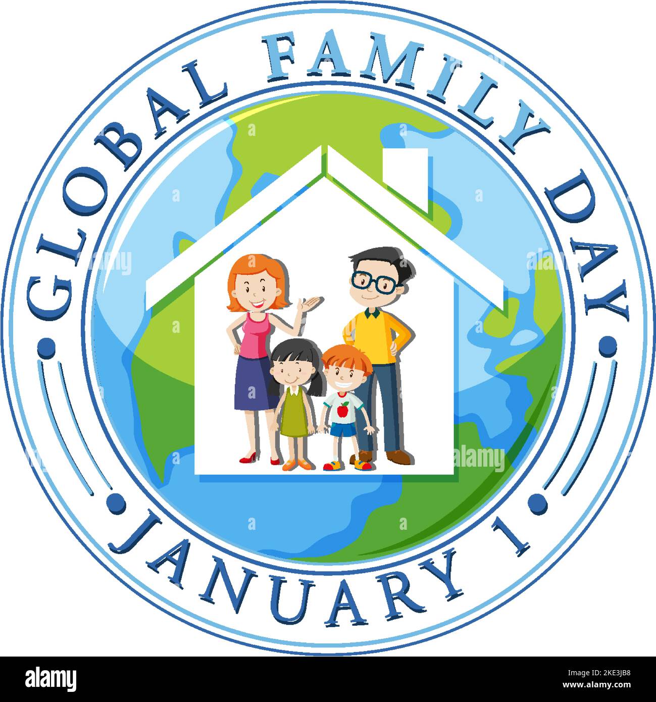 Global family day logo design illustration Stock Vector Image & Art - Alamy