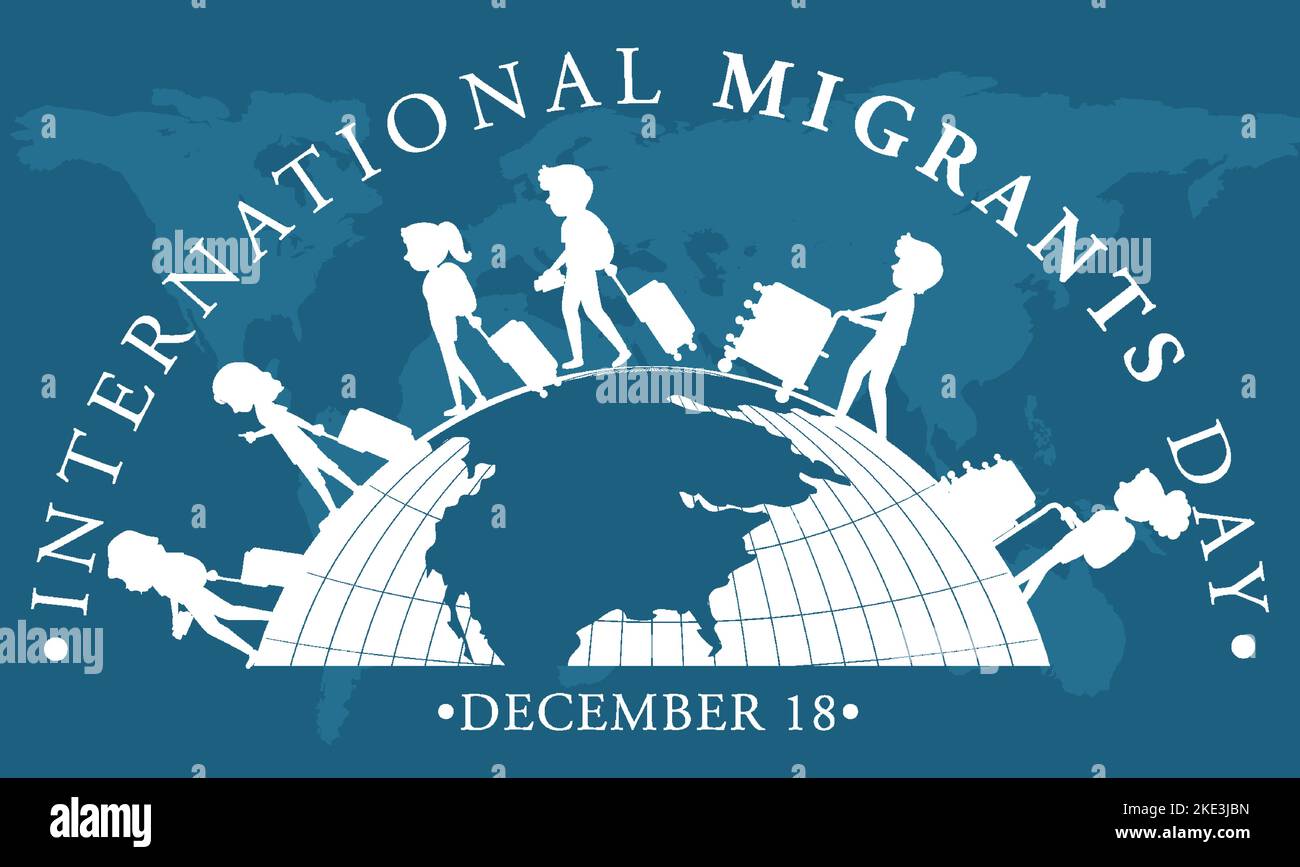 International Migrants Day Banner Design illustration Stock Vector ...
