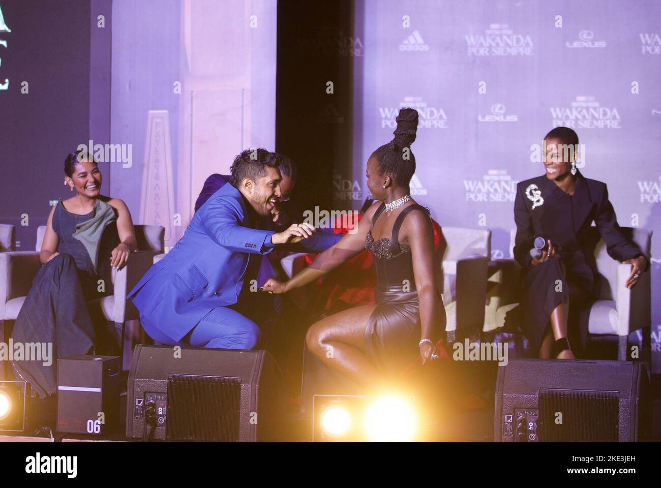 November 9, 2022, State of Mexico, Mexico: Lupita Nyong'o and Tenoch ...