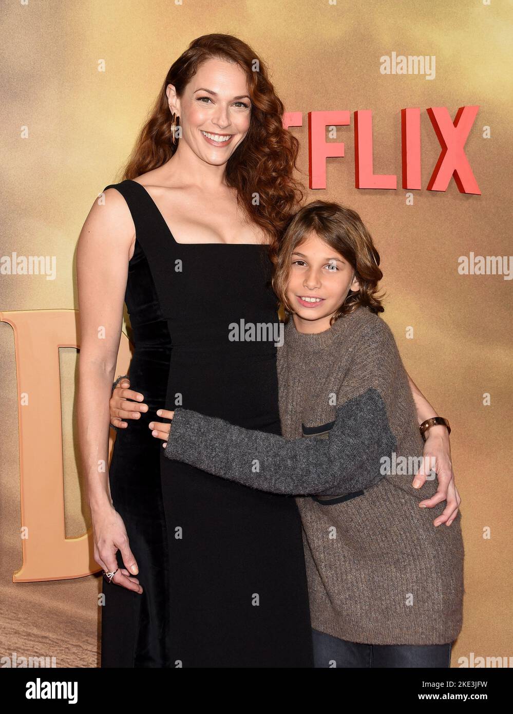 Amanda Righetti and Knox Alan arriving at the "Slumberland" Los Angeles ...