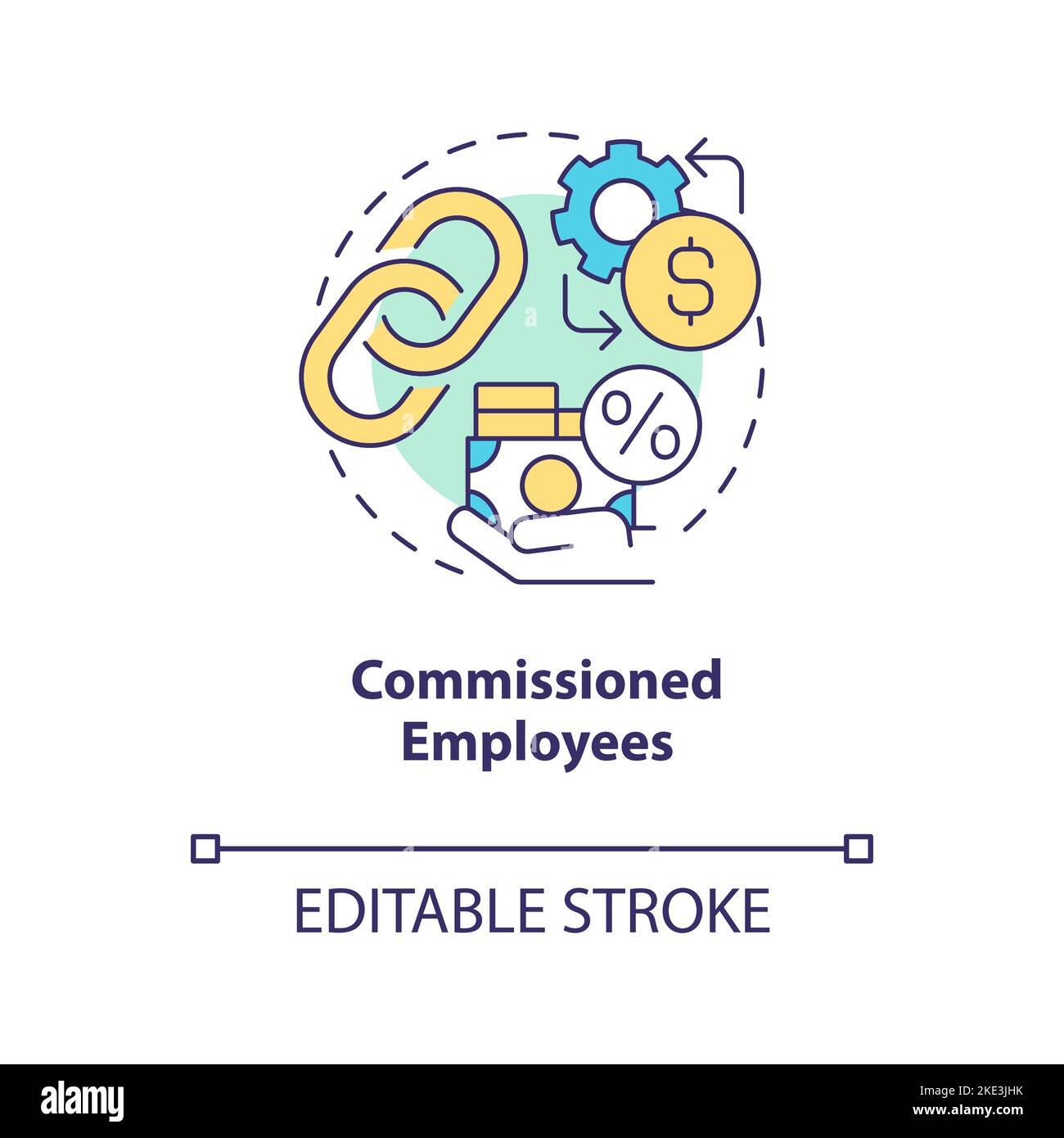 Commissioned employees concept icon Stock Vector Image & Art - Alamy Commissioned employees concept icon Stock Vector Image & Art - Alamy