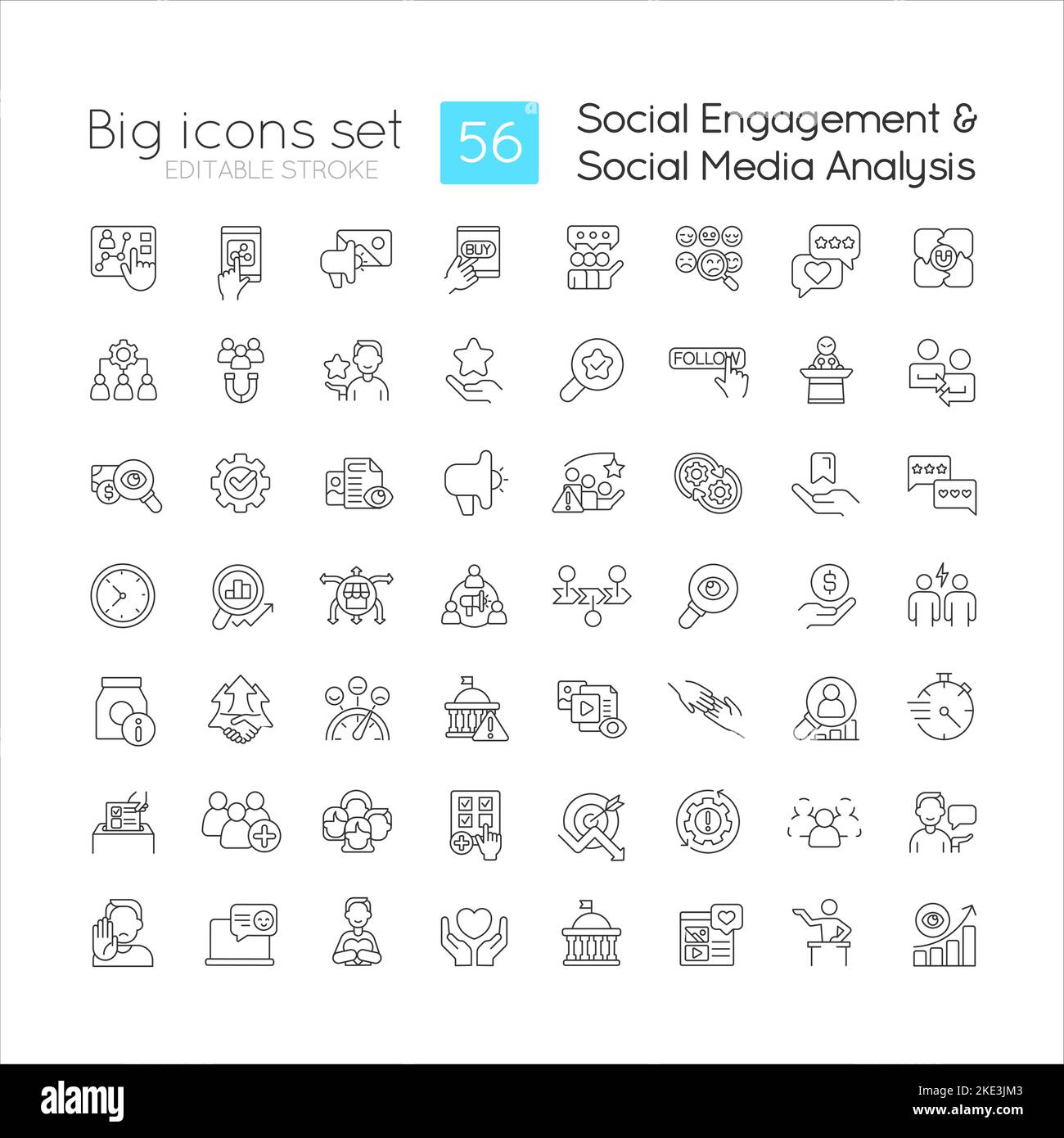 User engagement icon simple Stock Vector Images - Alamy