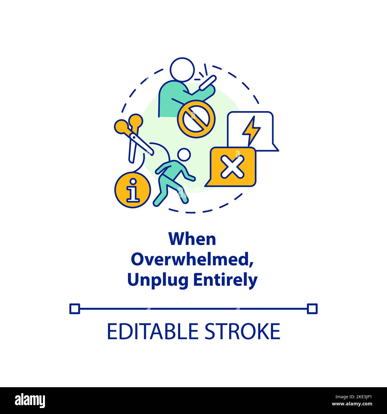 Feeling overwhelmed Cut Out Stock Images & Pictures - Alamy