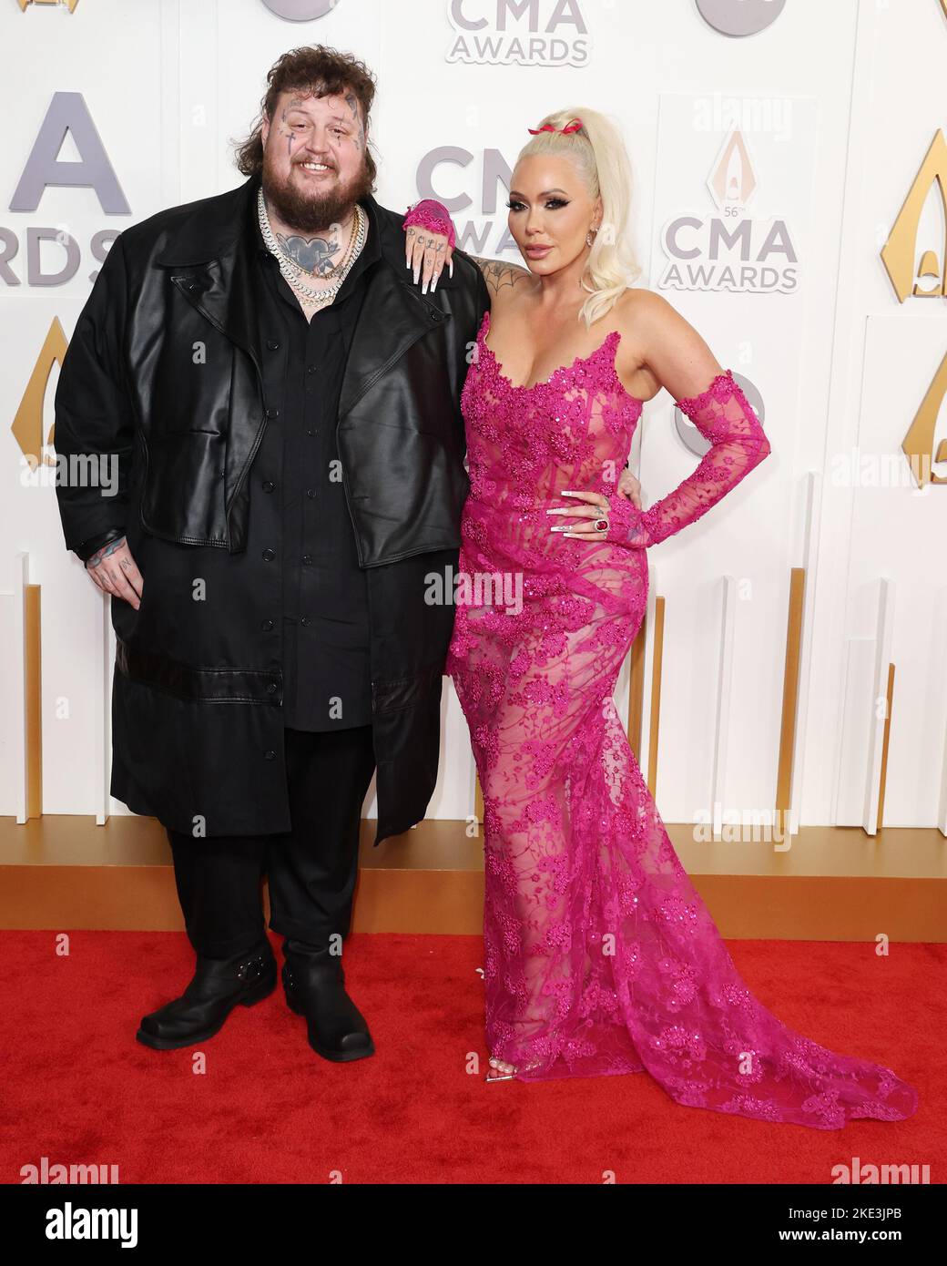 Jelly Roll arriving at the 56th Annual Country Music Association Awards ...